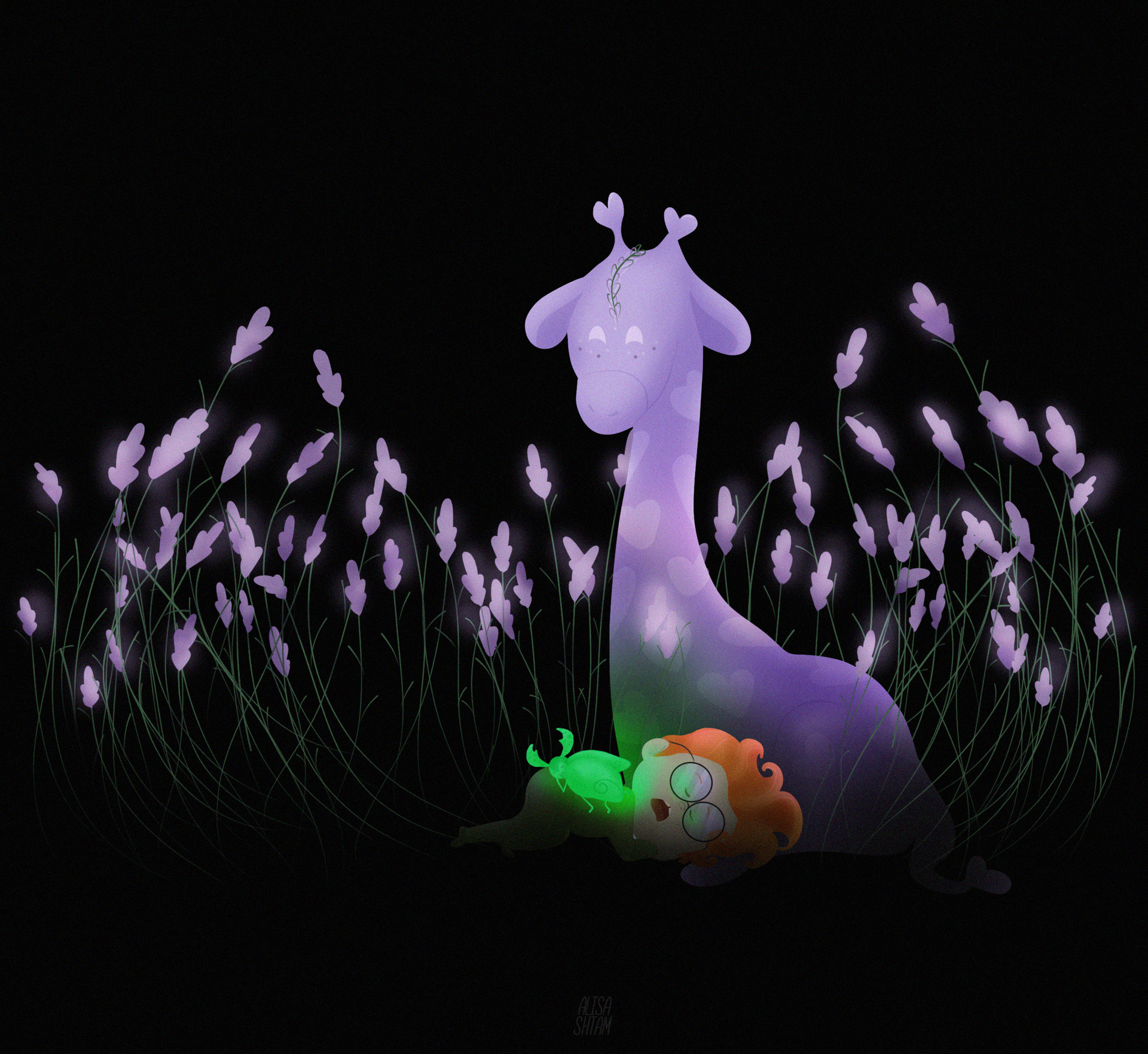 ArtStation - little Bill and his magic creatures