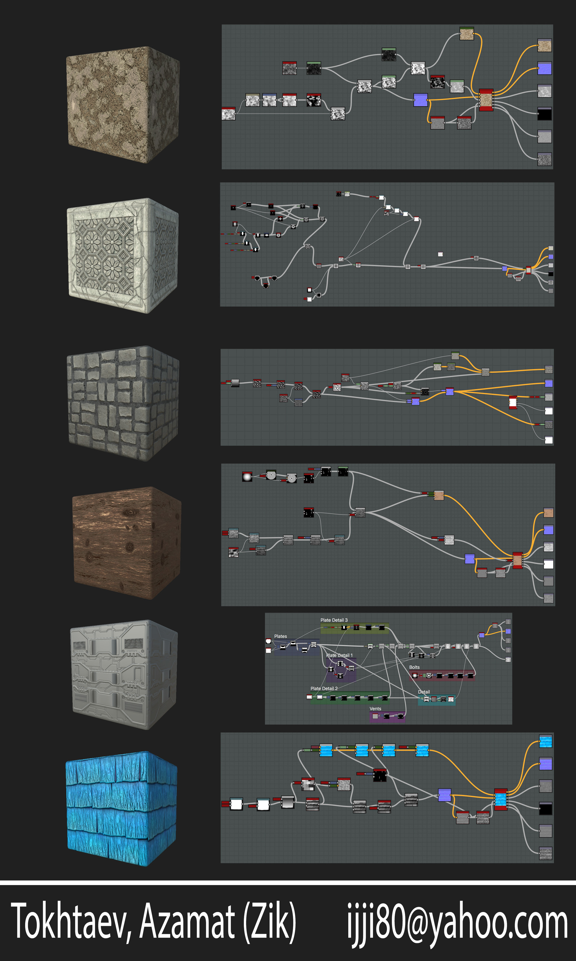 ArtStation - Different Substance Designer Materials