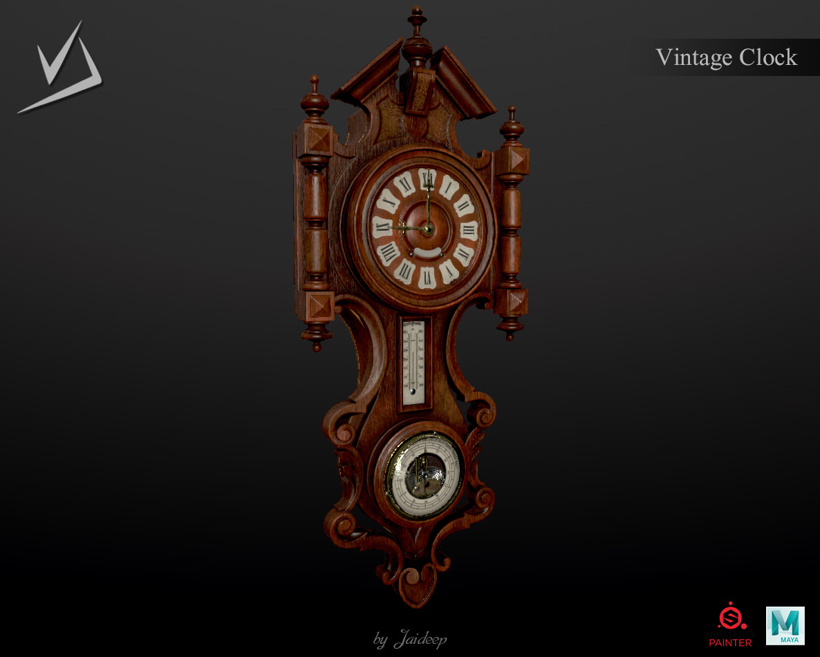 ArtStation - Vintage Clock
