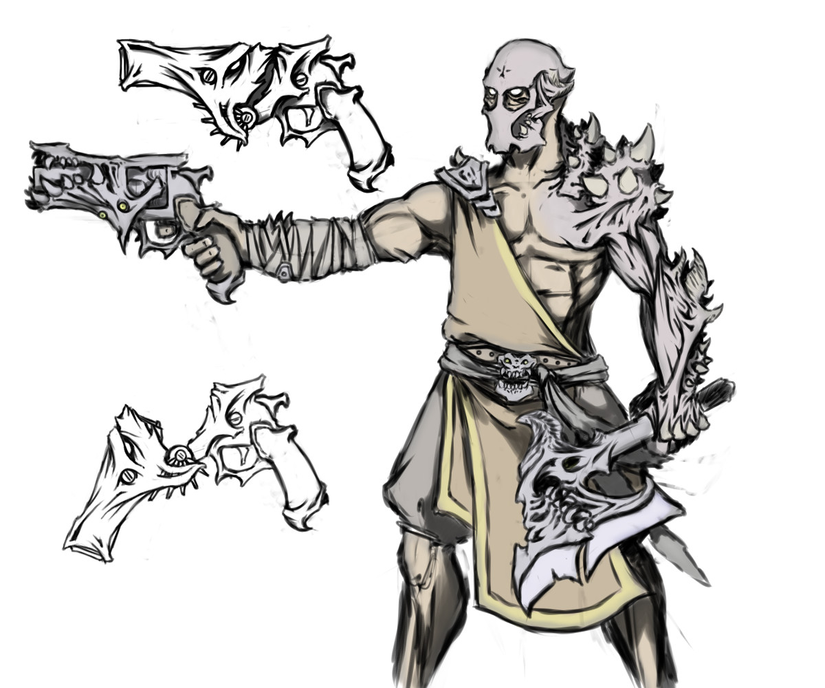 ArtStation - demonic monk