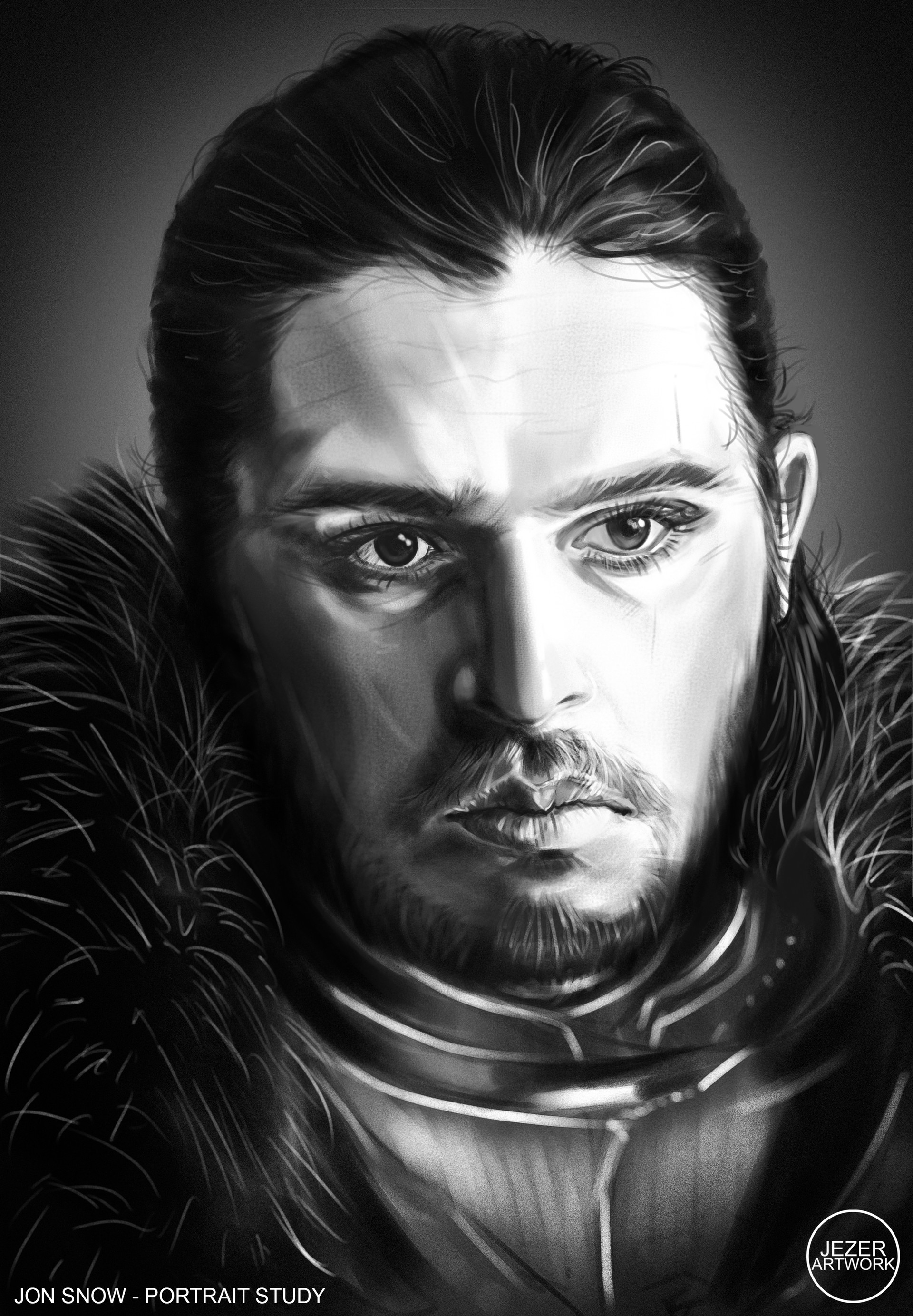 ArtStation - Jon Snow - Portrait Study