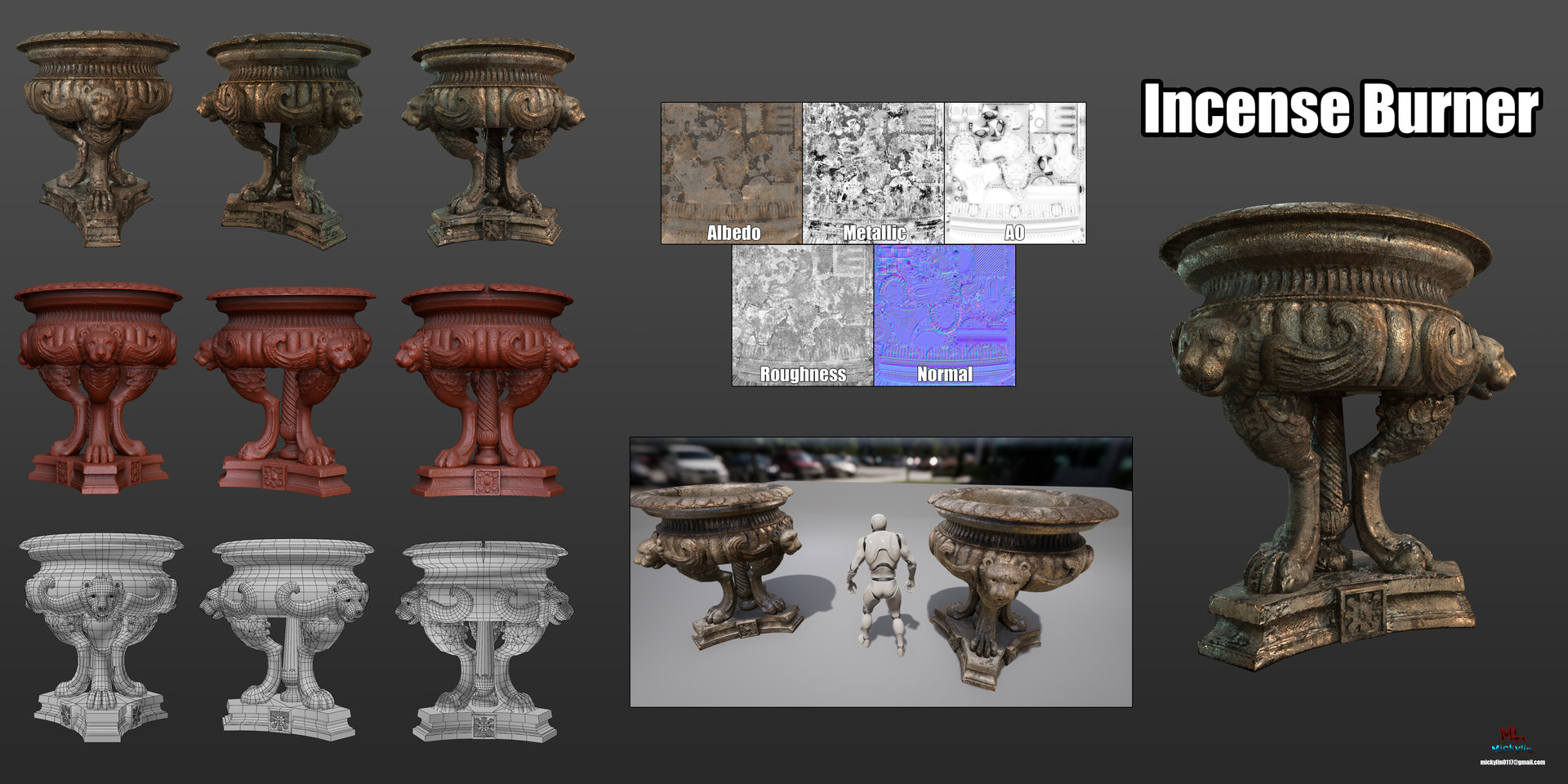 Micky Lin - Incense Burner