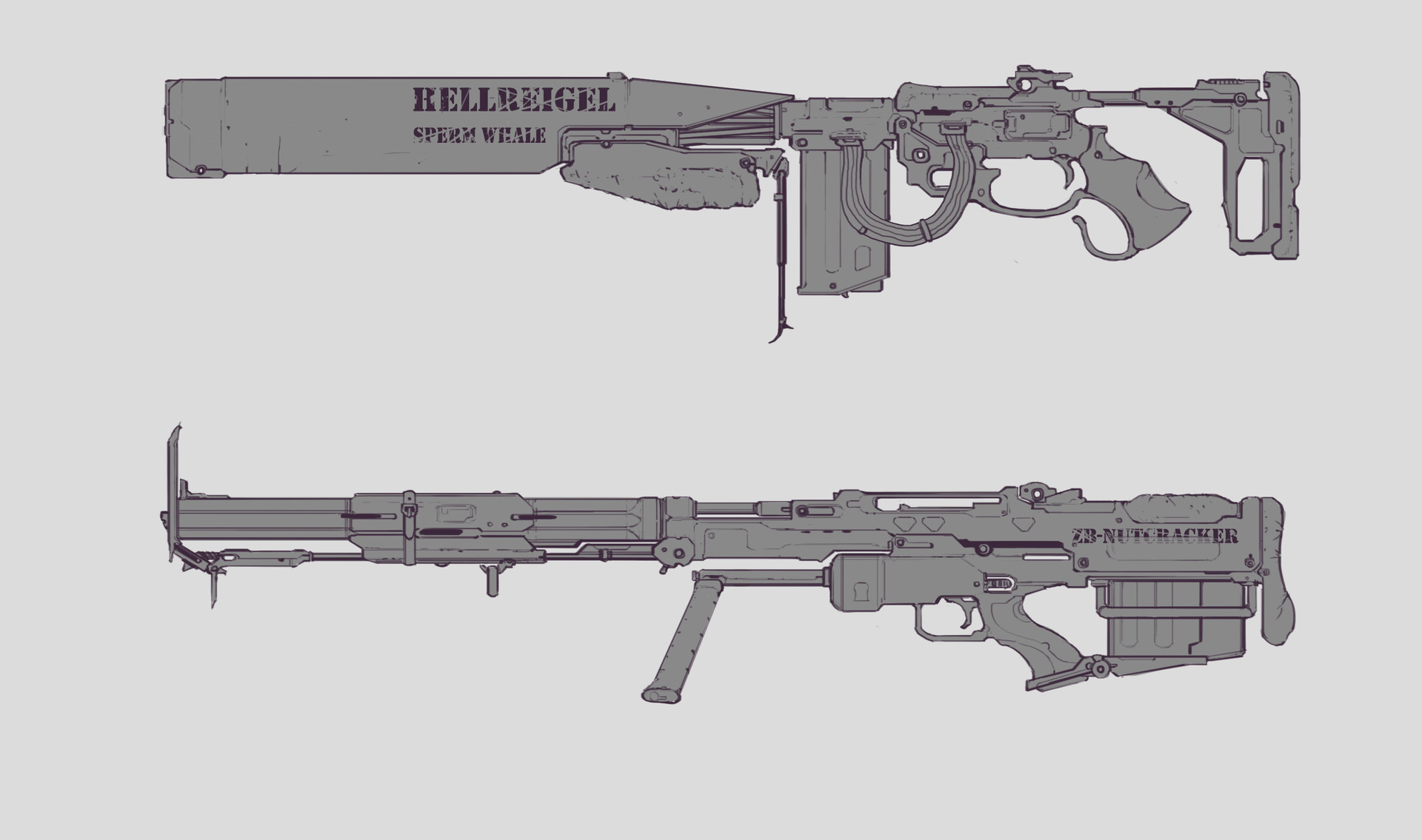 ArtStation - Some Anti-material Weapon Designs
