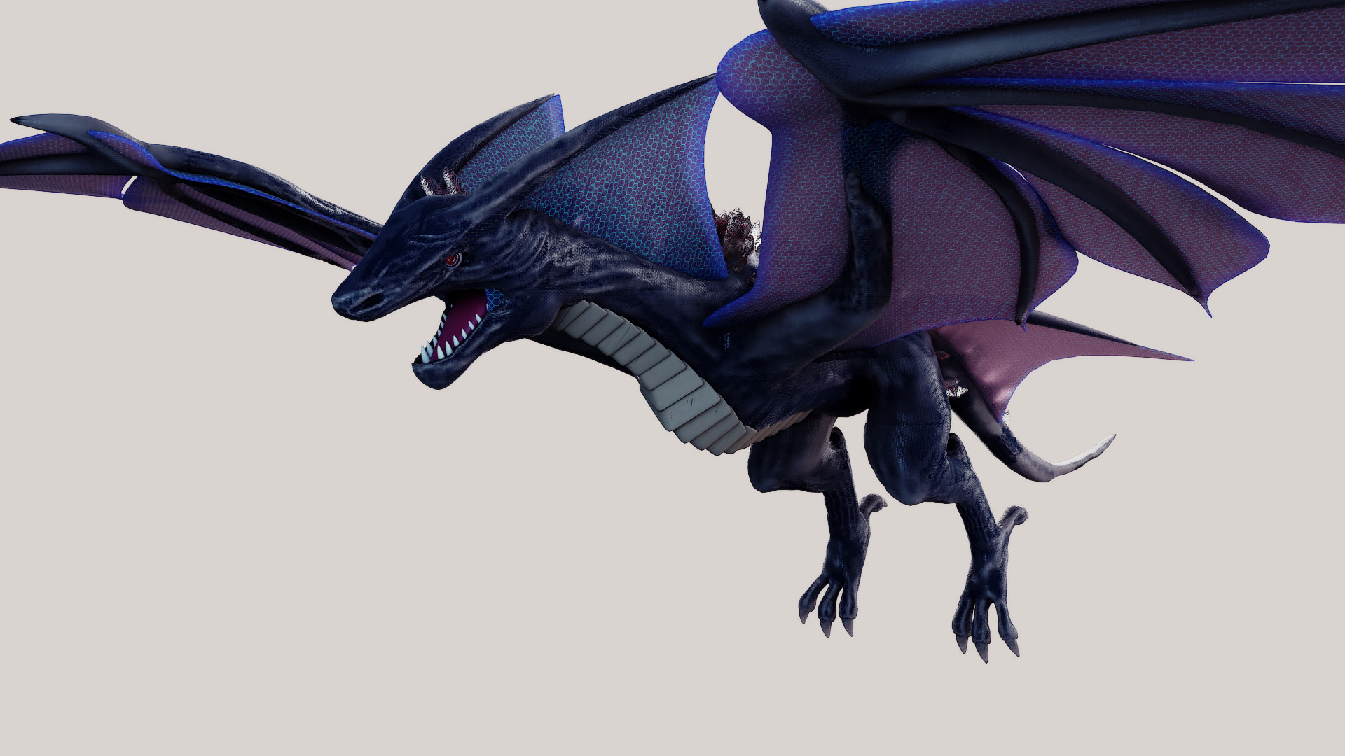 wing wai sze - Azure Wyvern and Red Dragon