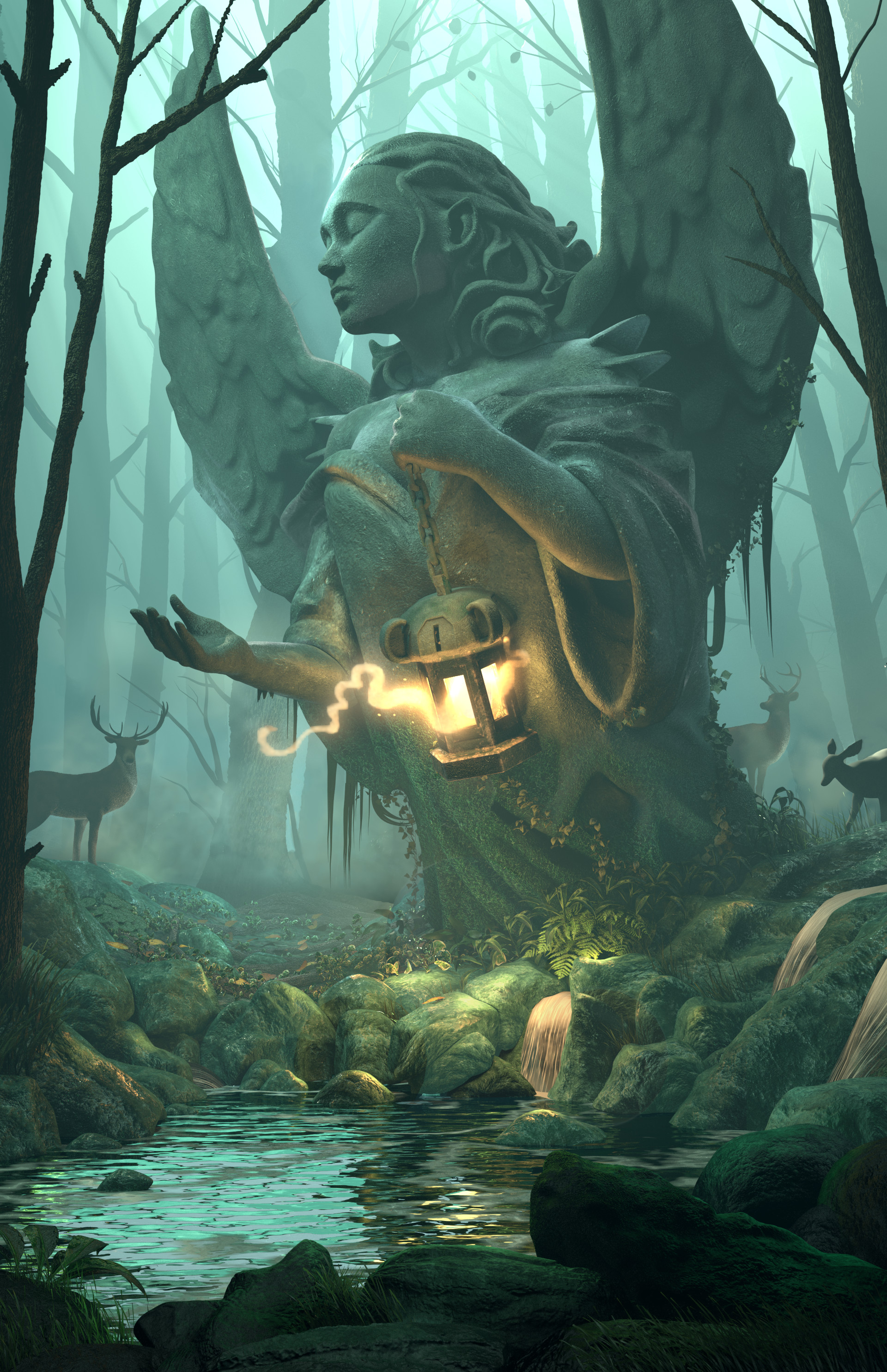 ArtStation - Forest Angel