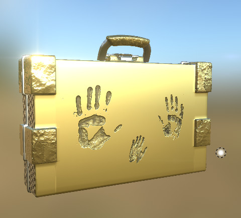 Ari Simone - Man in Gold Briefcase