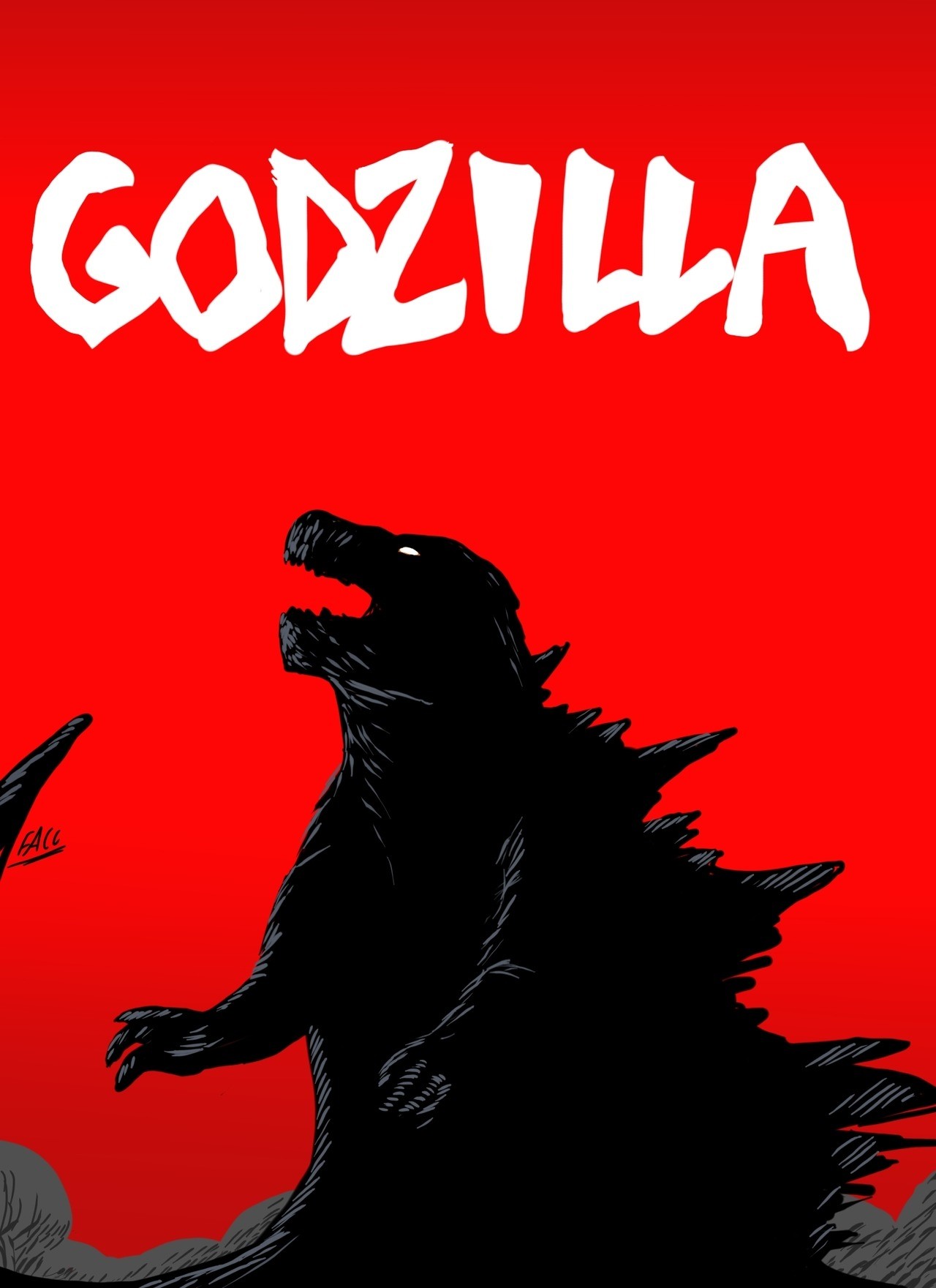 ArtStation - Godzilla doodle