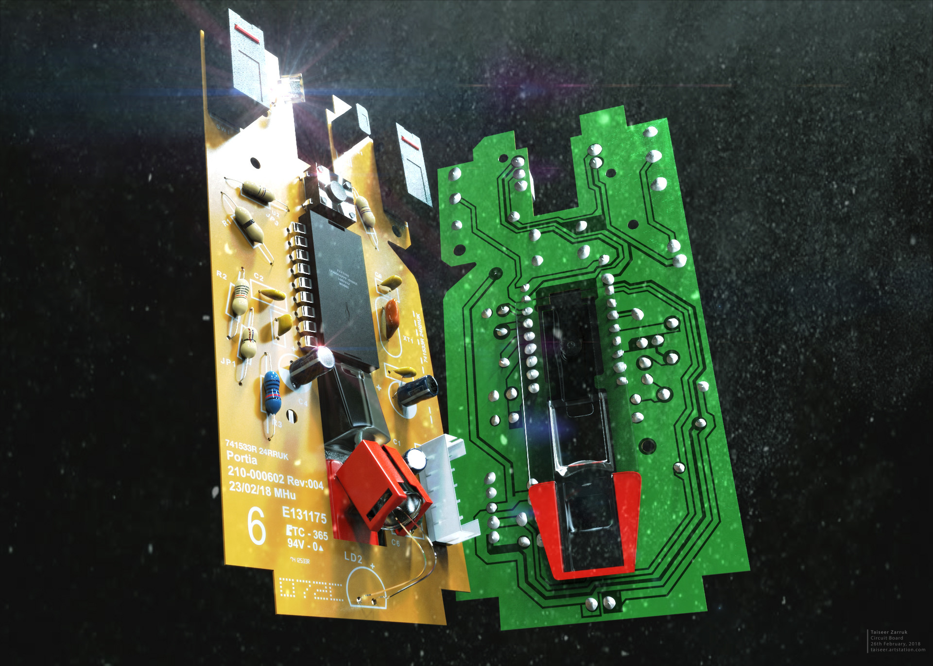 ArtStation - Mouse Circuite Board
