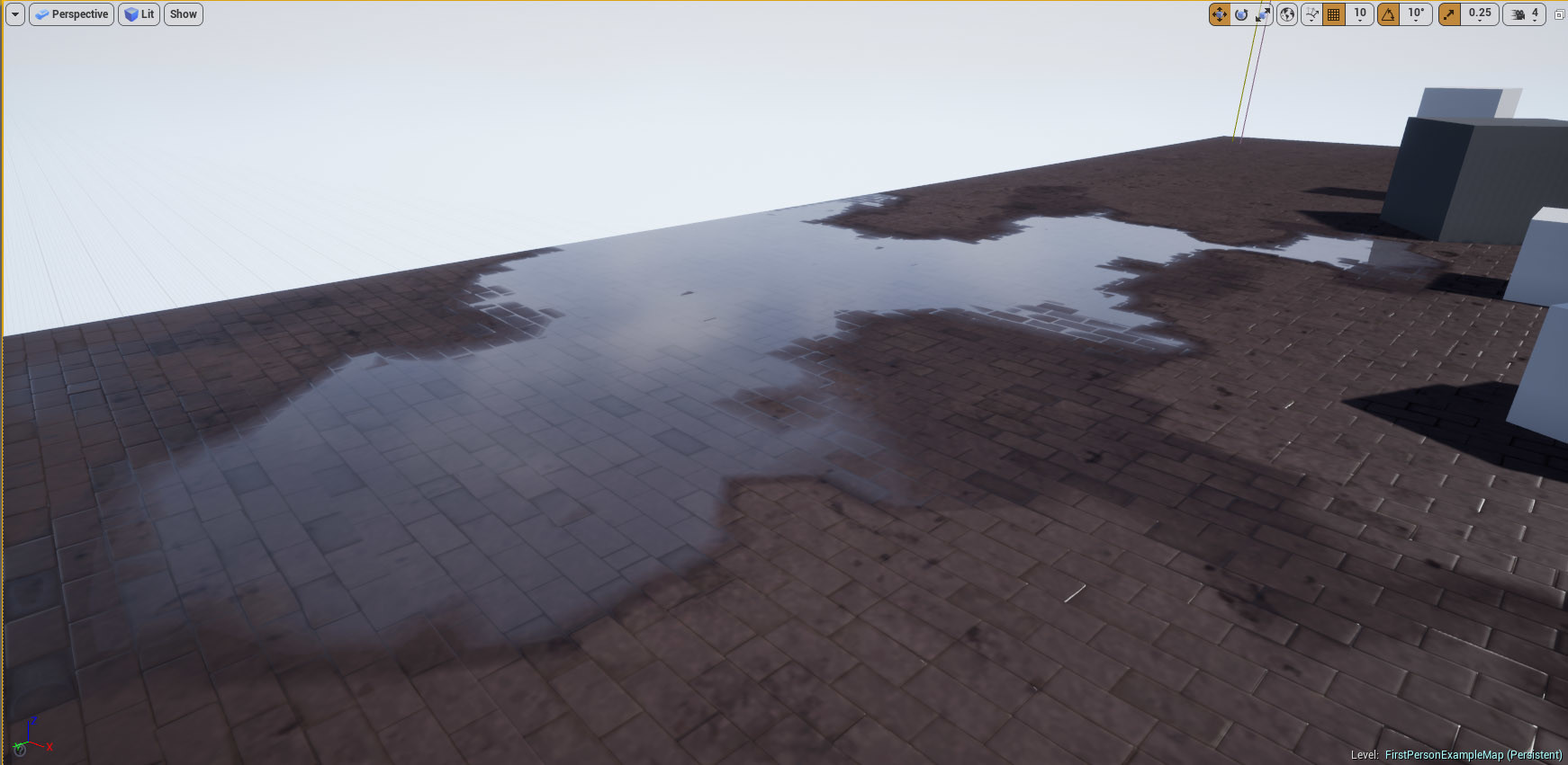 ArtStation - Unreal Puddle Shader