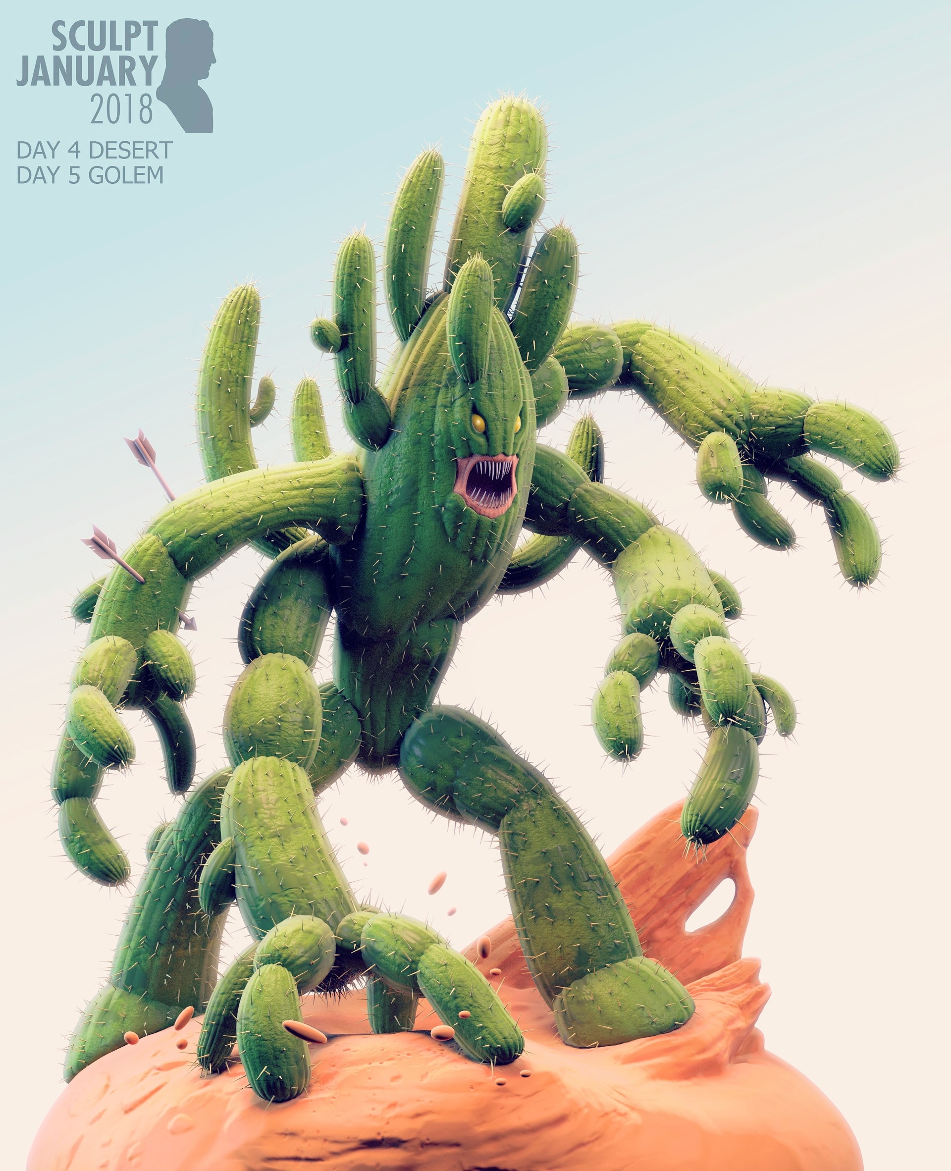 ArtStation - Saguaro Sentinal