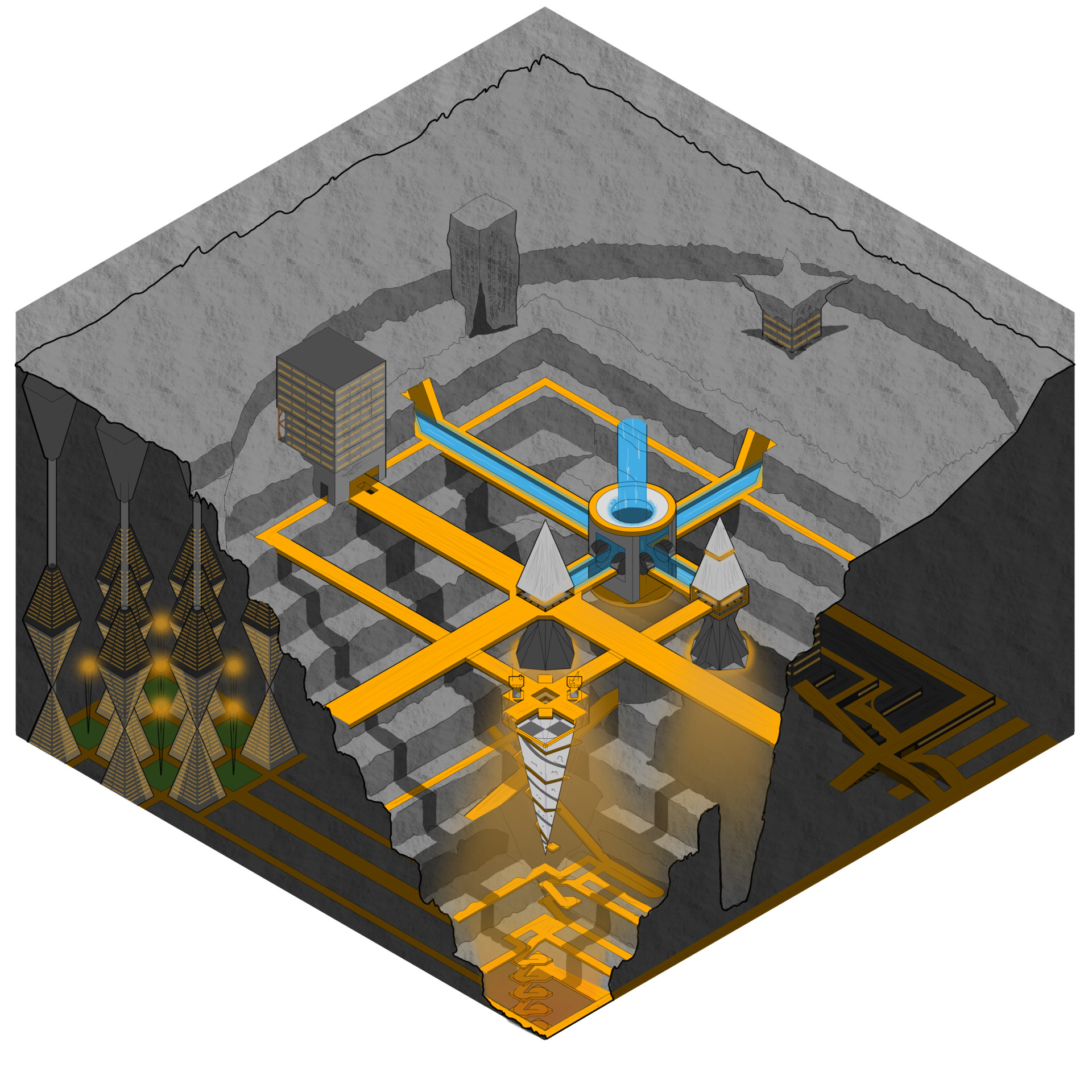 ArtStation - Mining Pit Design