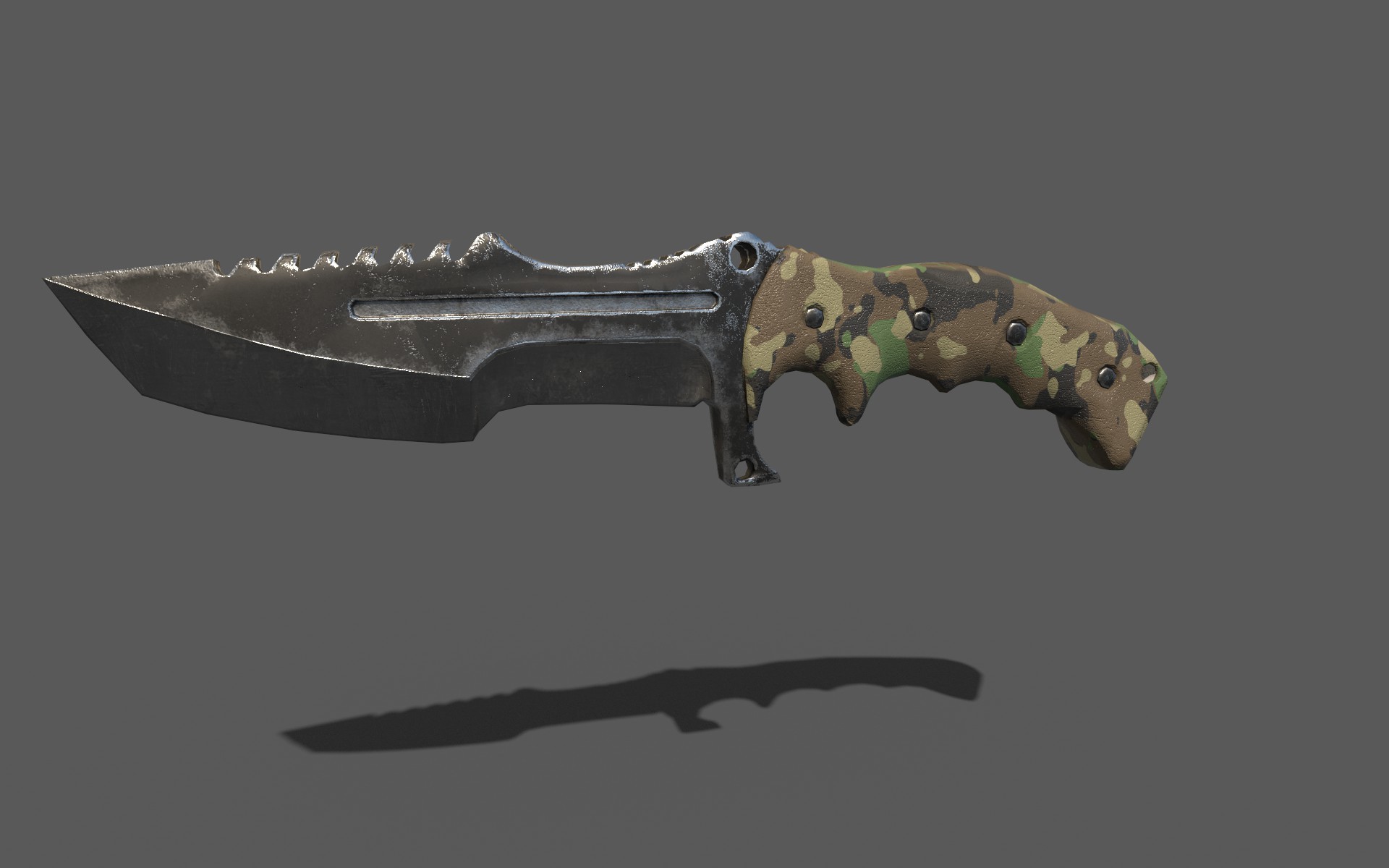 praveen salo - military knife_texture only i done in castle black studios