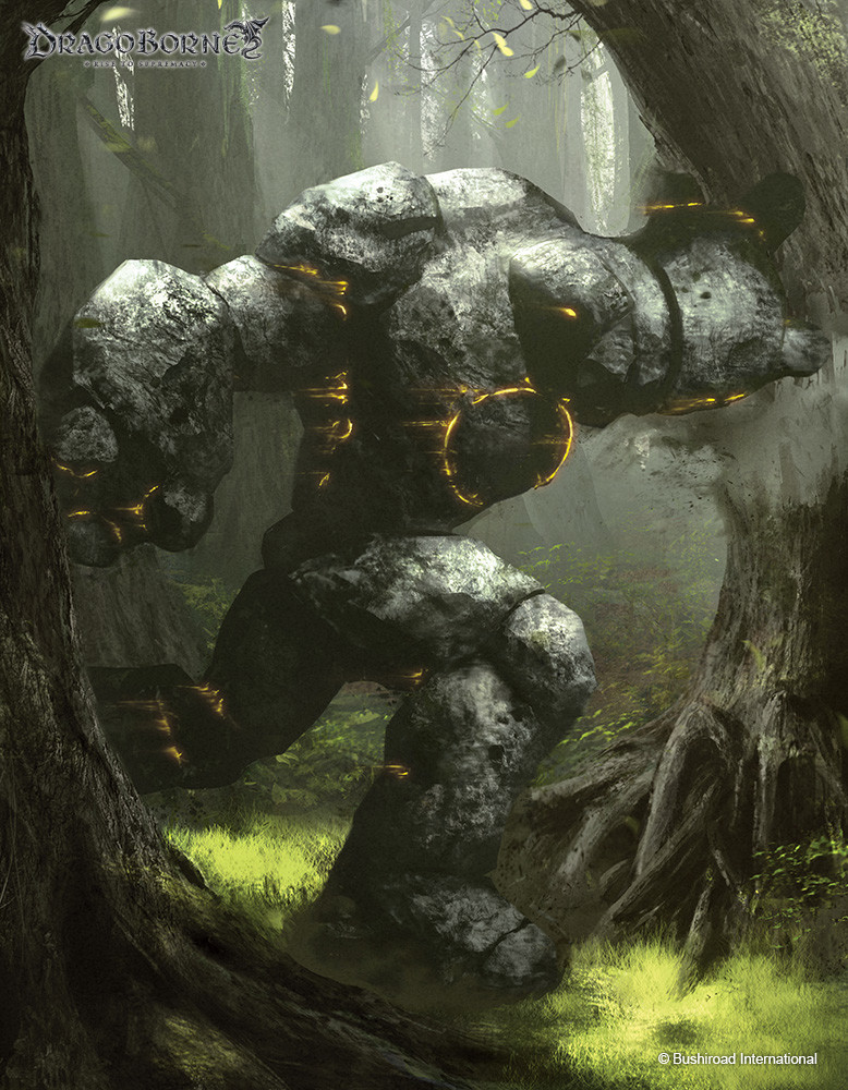 ArtStation - Dragonborne TCG Stoneskin Charger