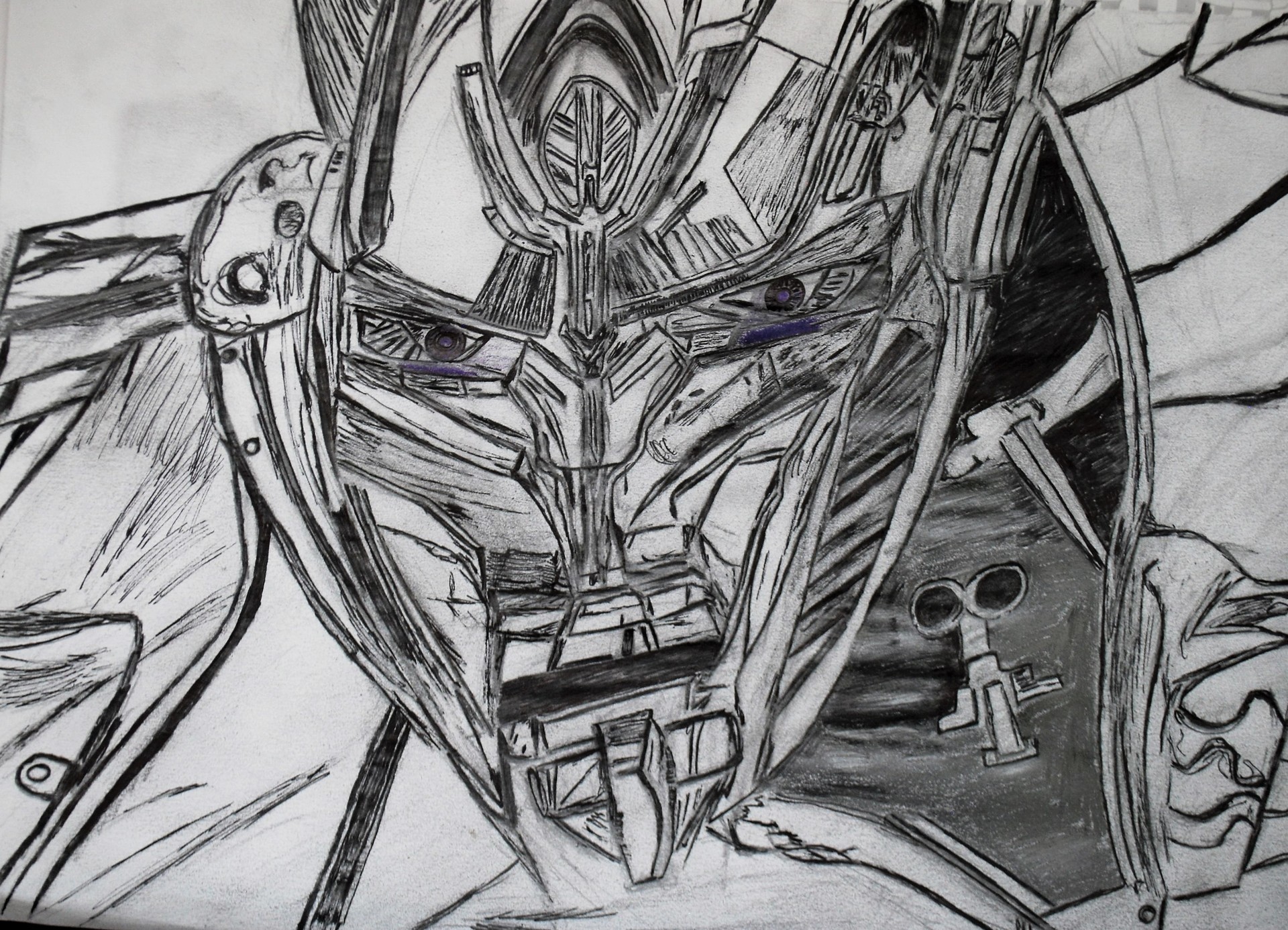 Optimus Prime Pencil Drawing