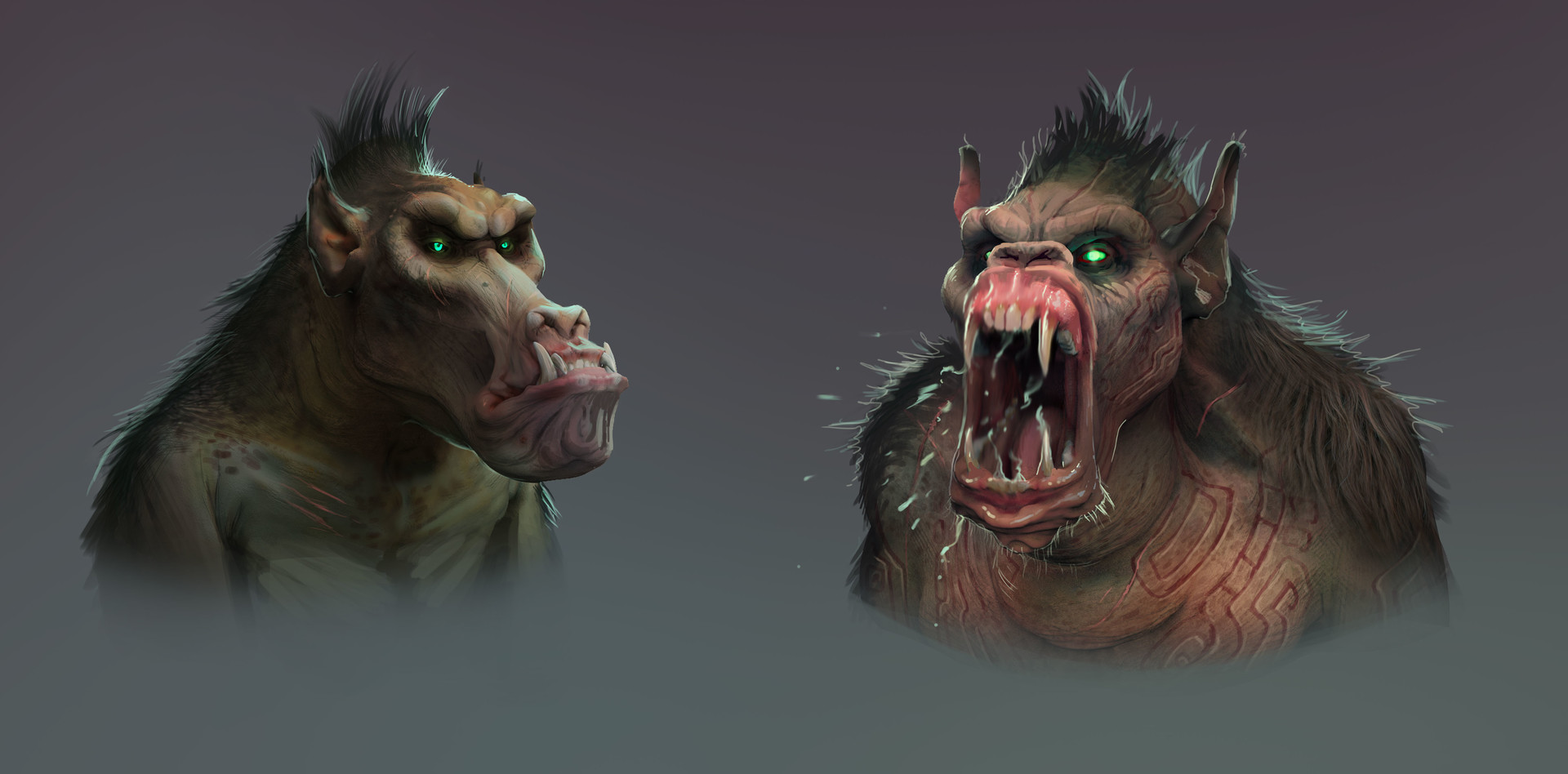 screaming mythical creatures