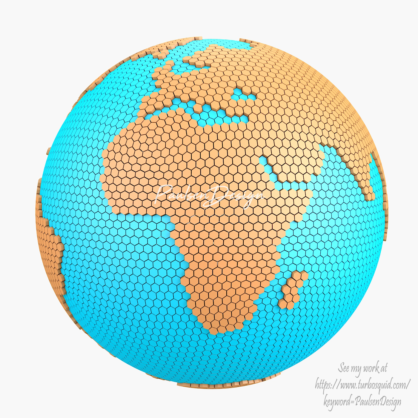 ArtStation - Cartoon hexagon world