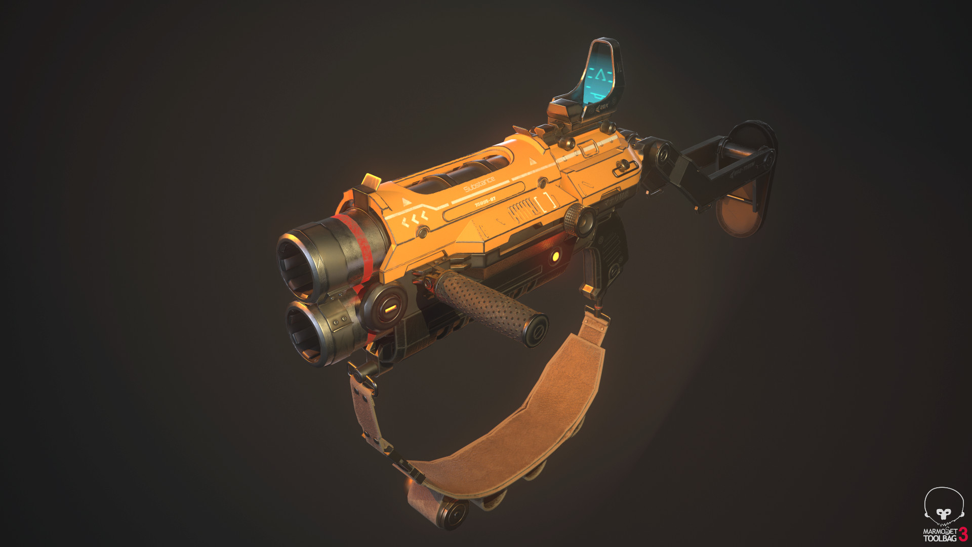 ArtStation - DOUBLE BARREL GRENADE LAUNCHER (FAN ART)