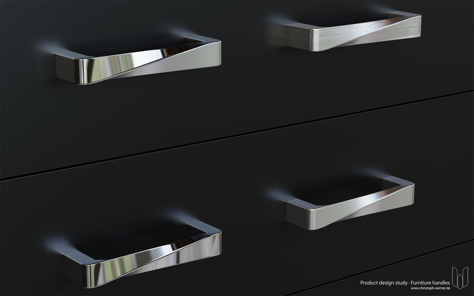 ArtStation - WAVE - furniture handle design