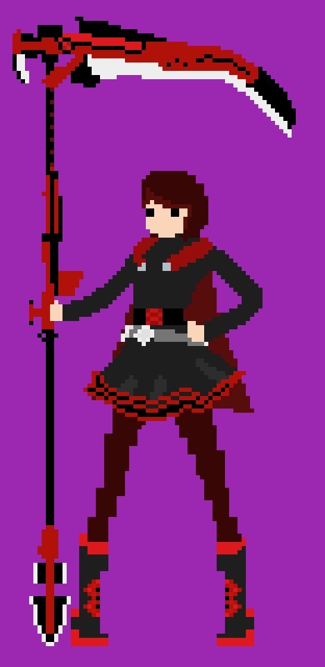 ArtStation - Ruby Rose Pixel-Art