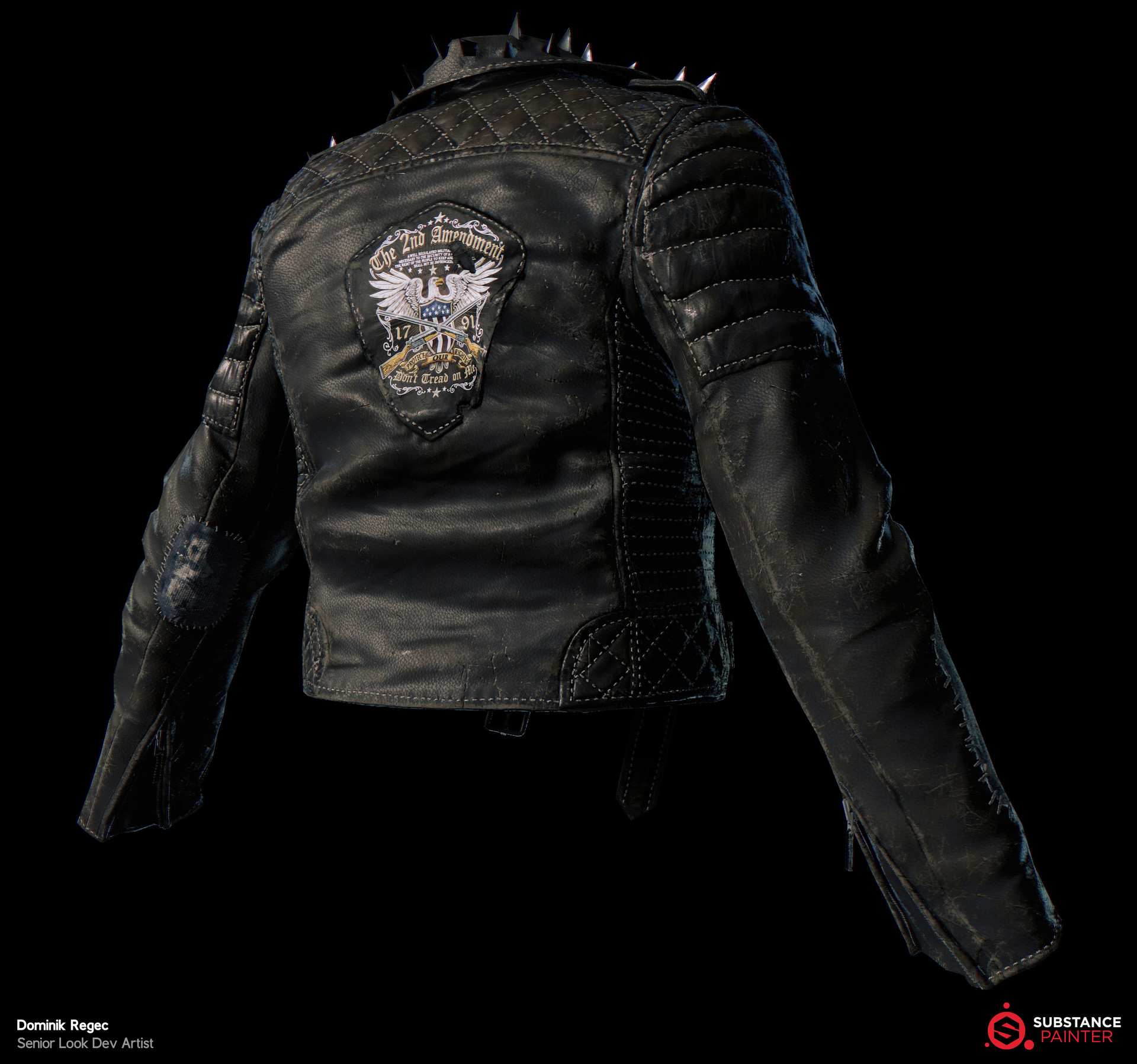 Dominik Regec - The Jacket - Texturing Practice in Substance Painter