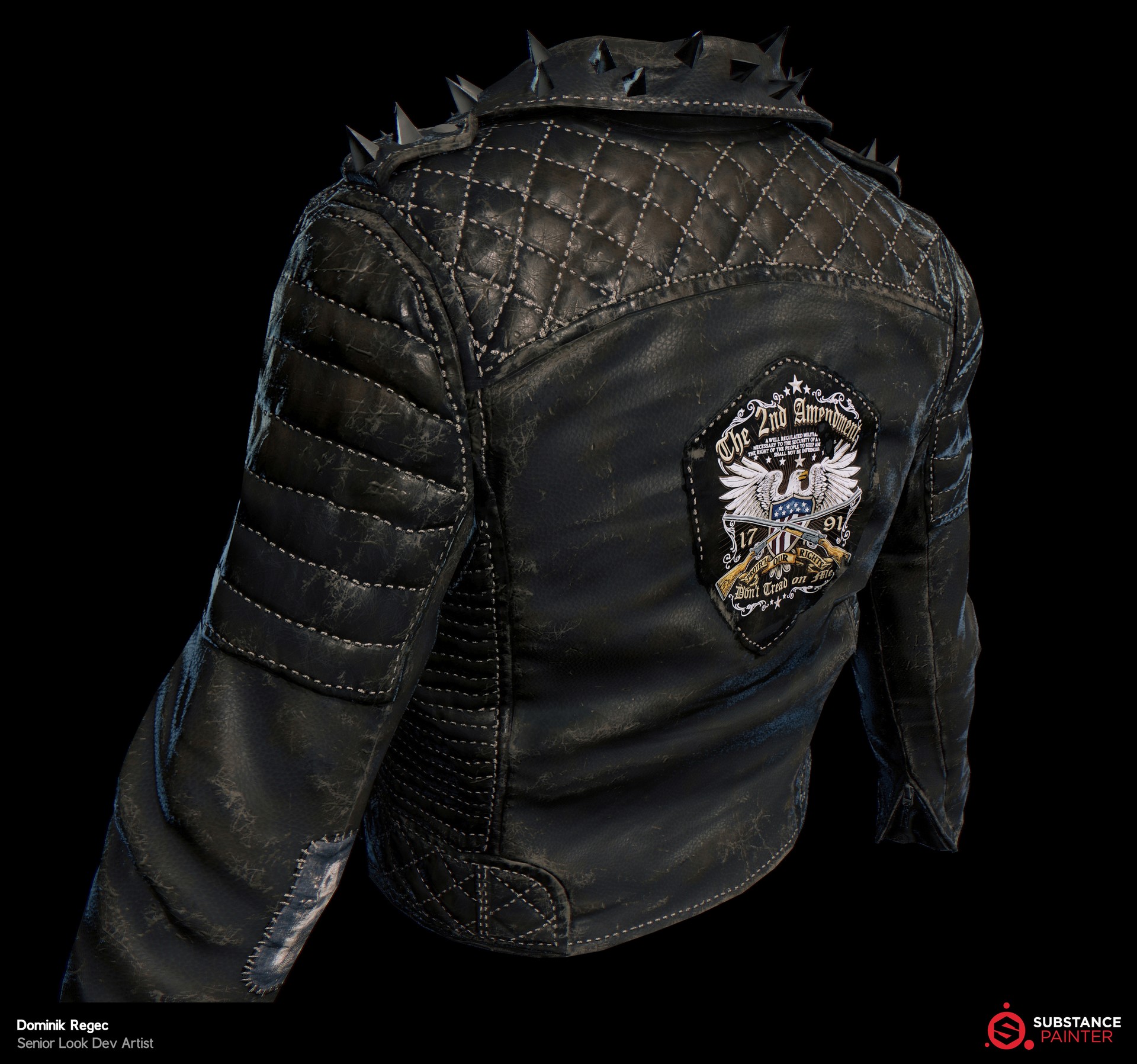 Dominik Regec - The Jacket - Texturing Practice in Substance Painter