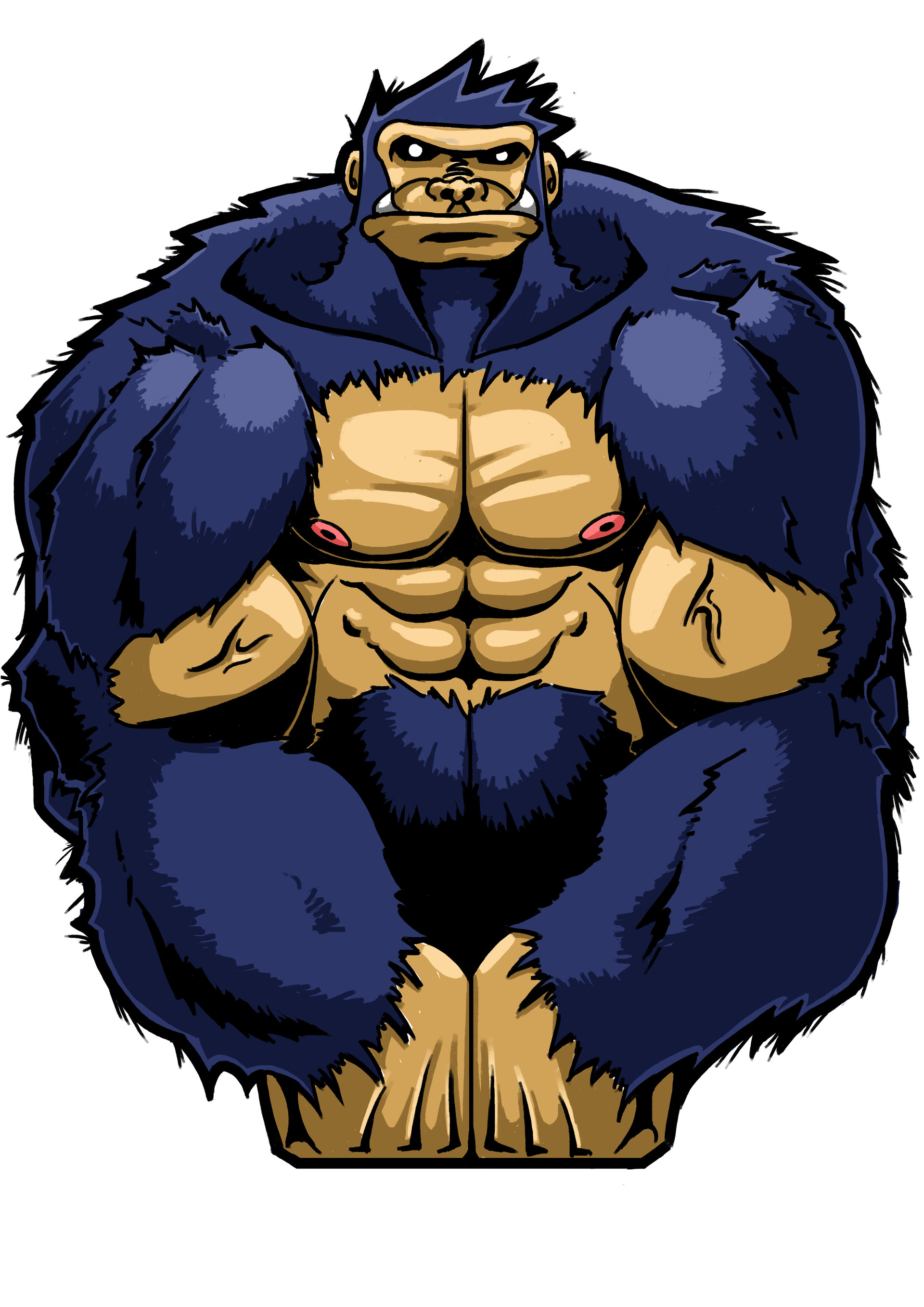 buff gorilla art