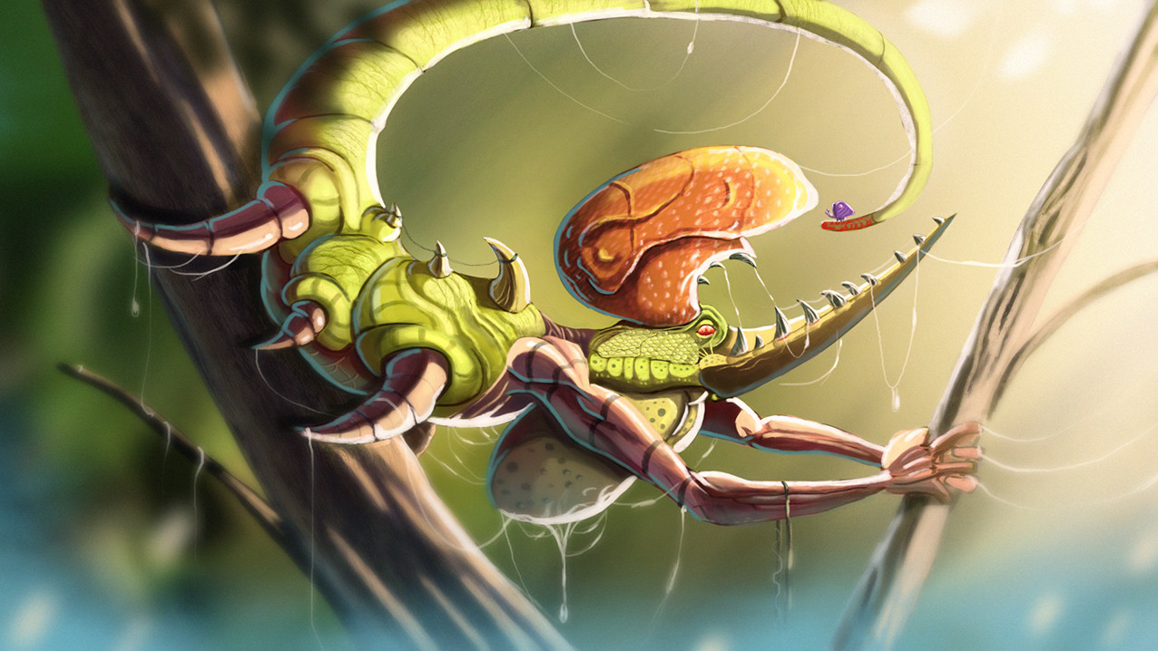 ArtStation - Spider Bug. Lost in a Forest