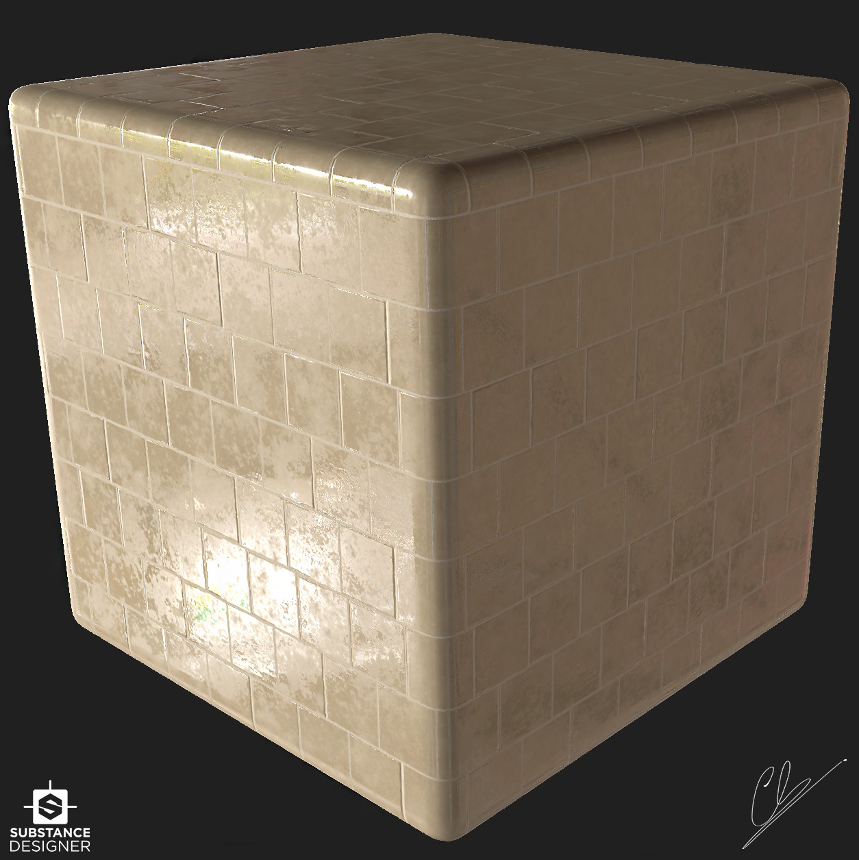 ArtStation - Wet Tiles