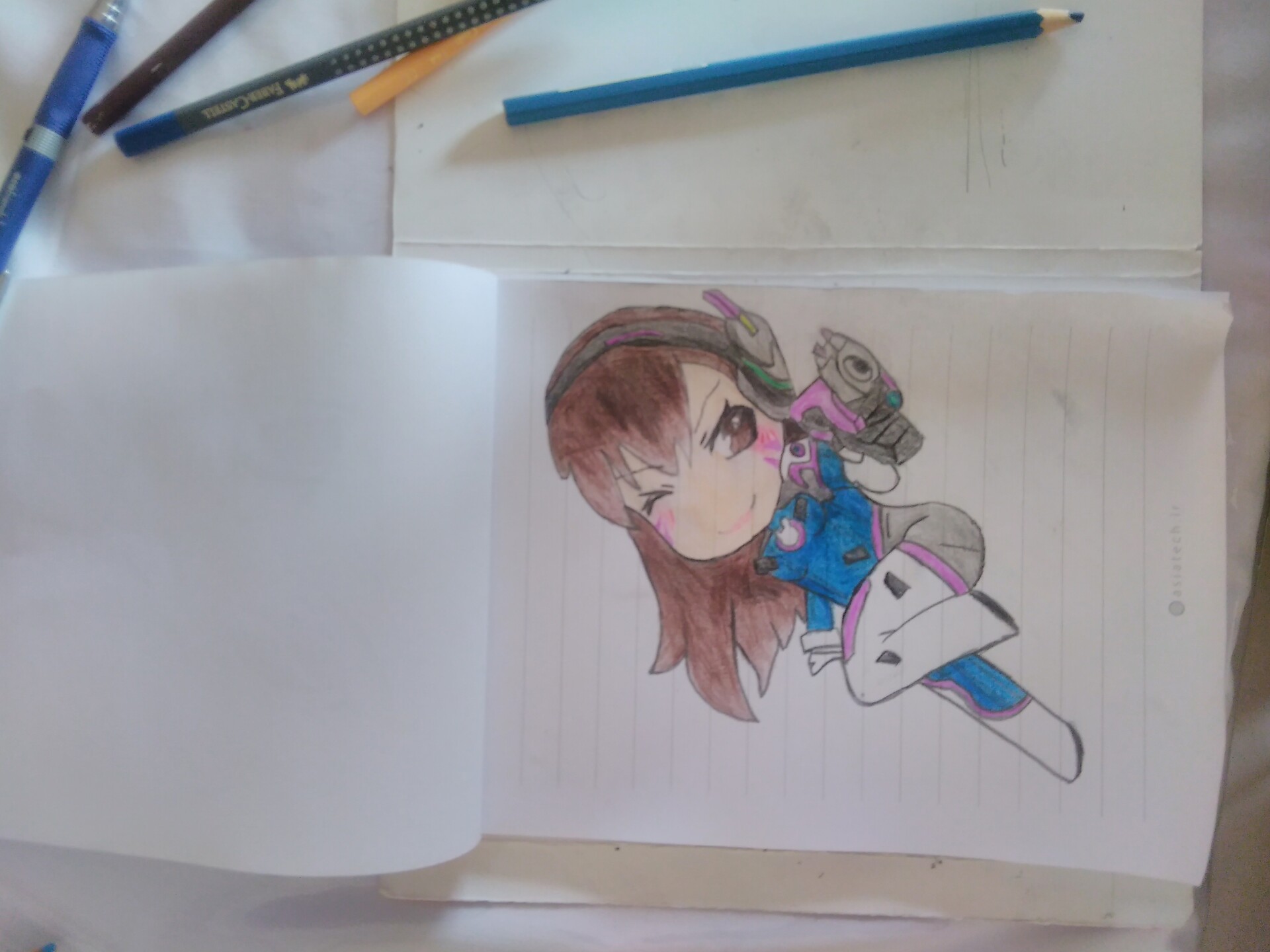 ArtStation - Chibi d.va redraw