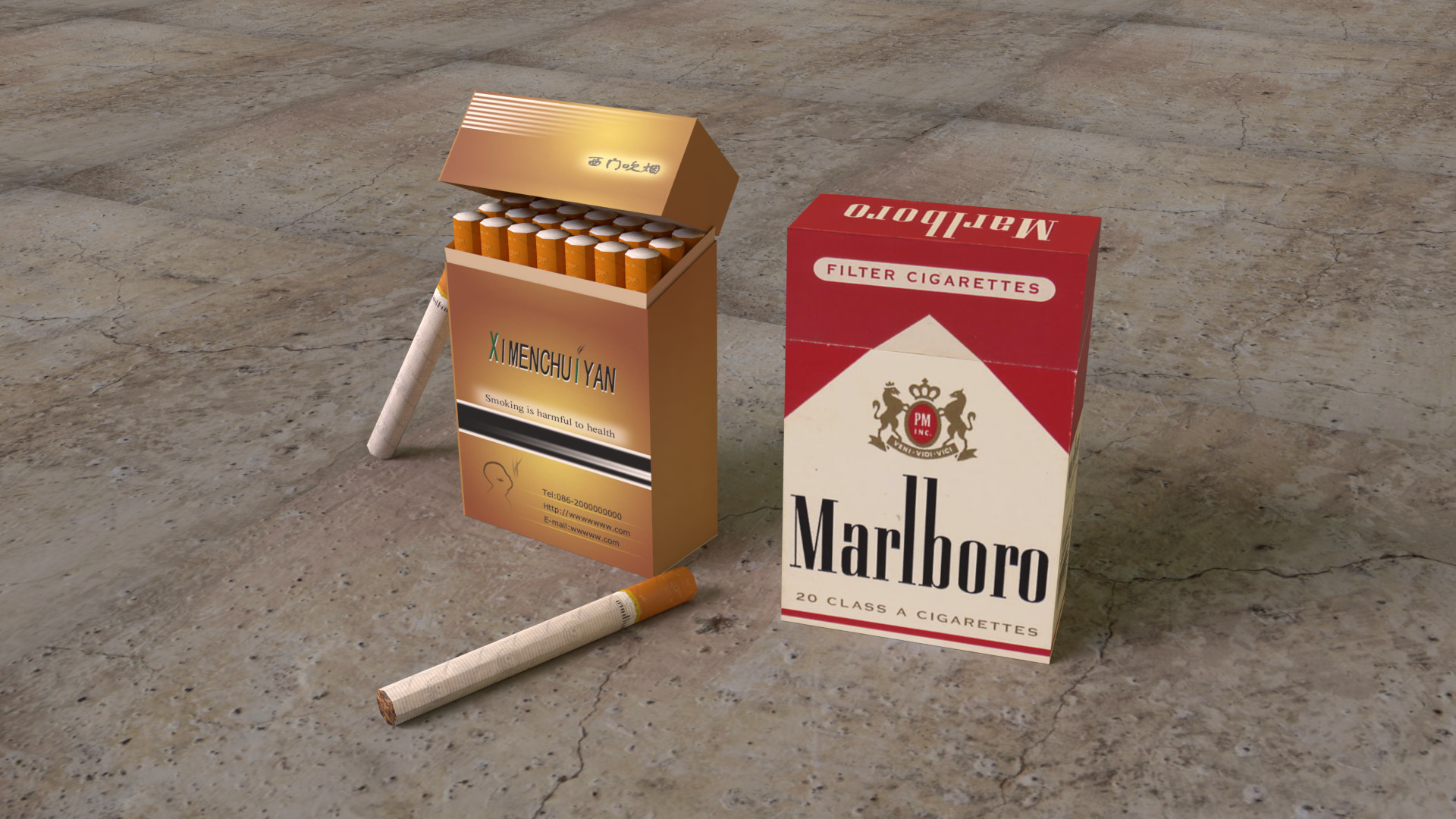 ArtStation - Cigarette box