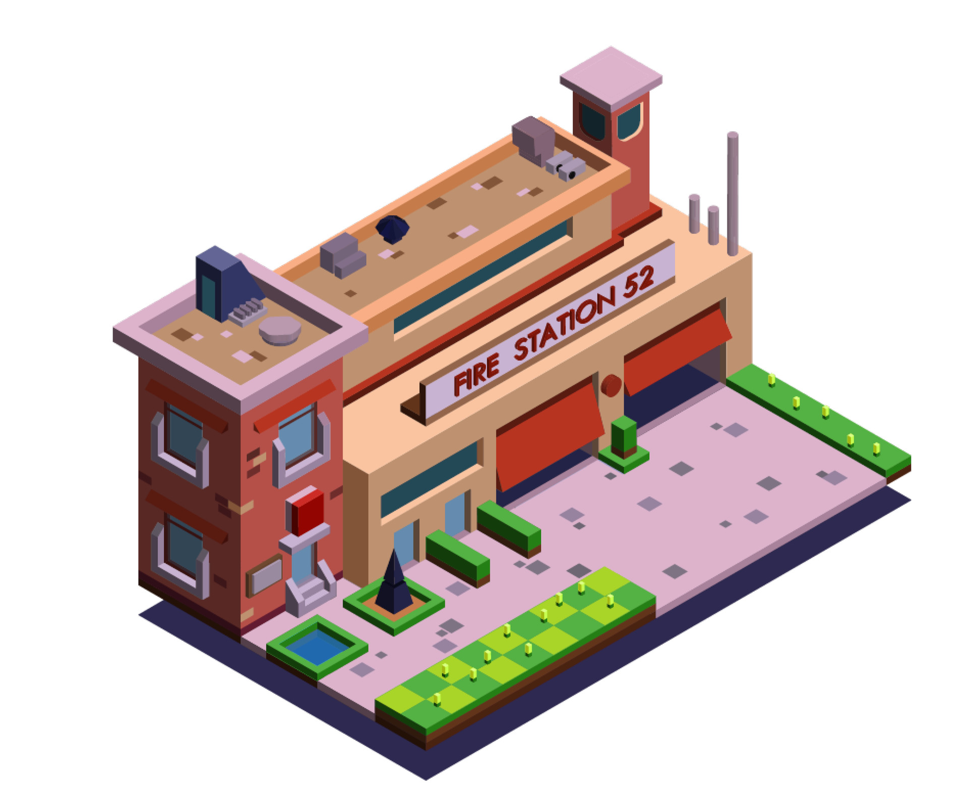 ArtStation - Isometric Building