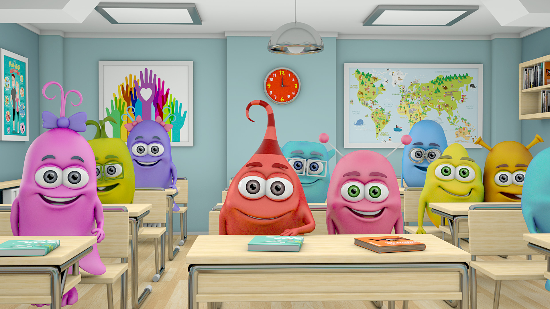 ArtStation - Cartoon classroom
