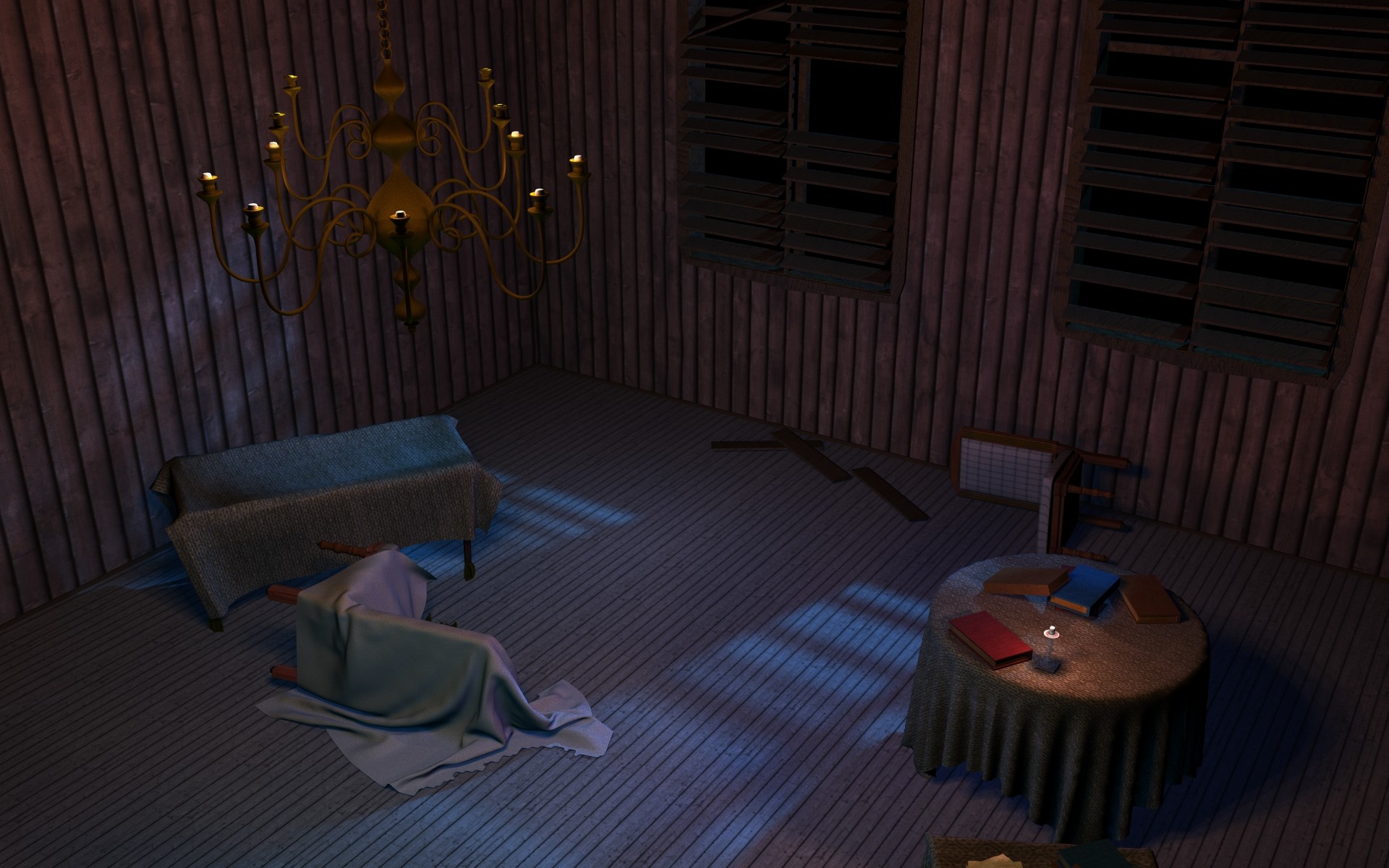 ArtStation - Moonlit Room