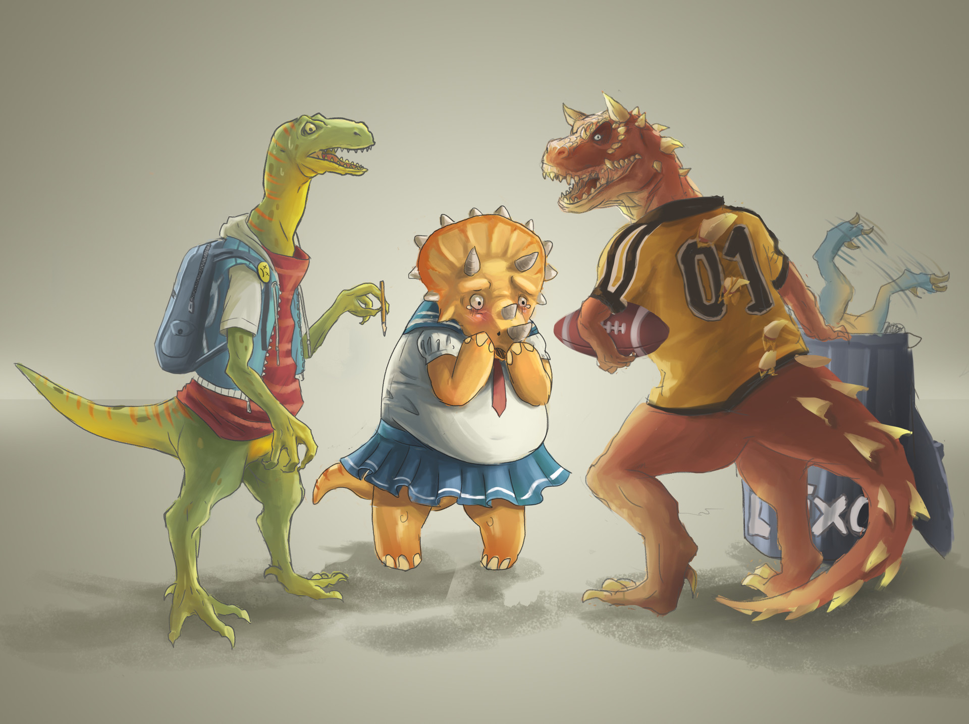 ArtStation - School of Dinosaurs