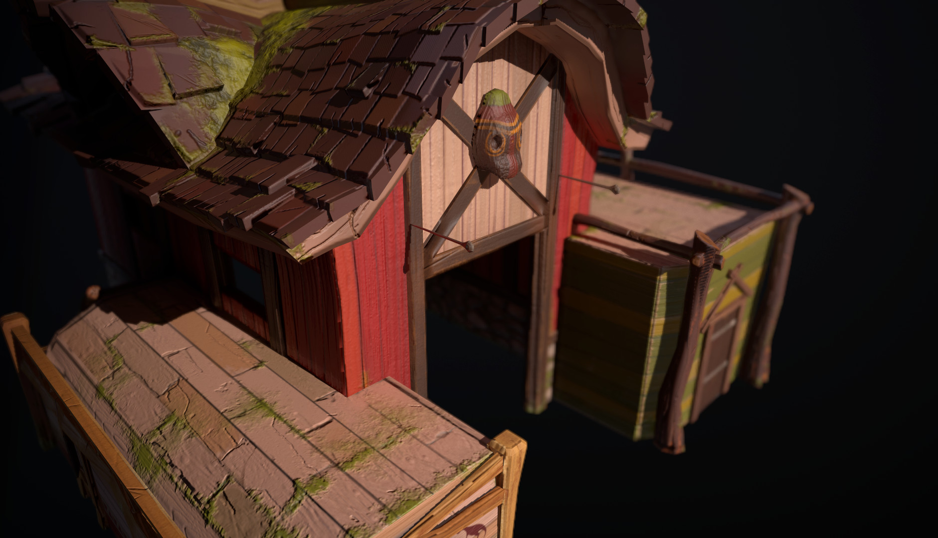 ArtStation - Dinosaur Barn, Arocha Nitichakorn