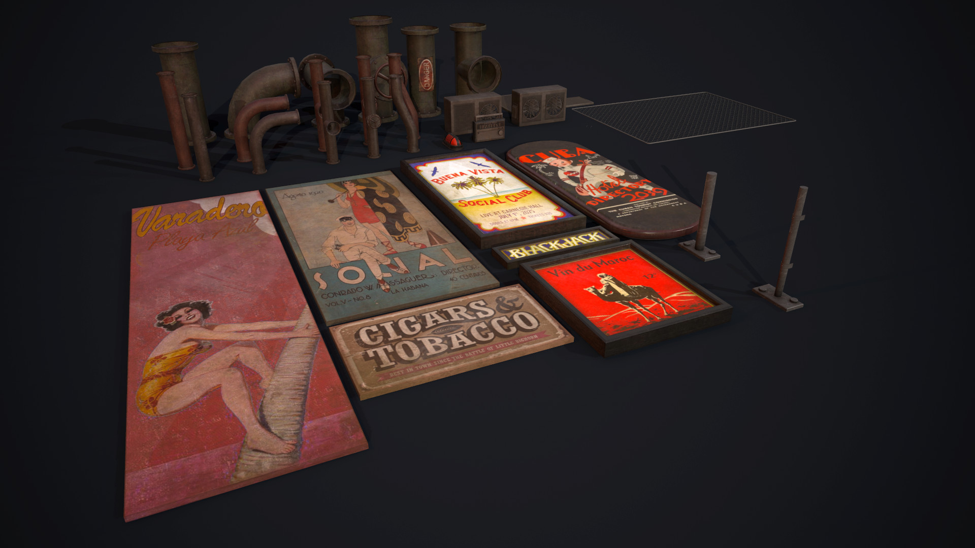 ArtStation - Prop Modeling/Texturing: City Prop Set 3