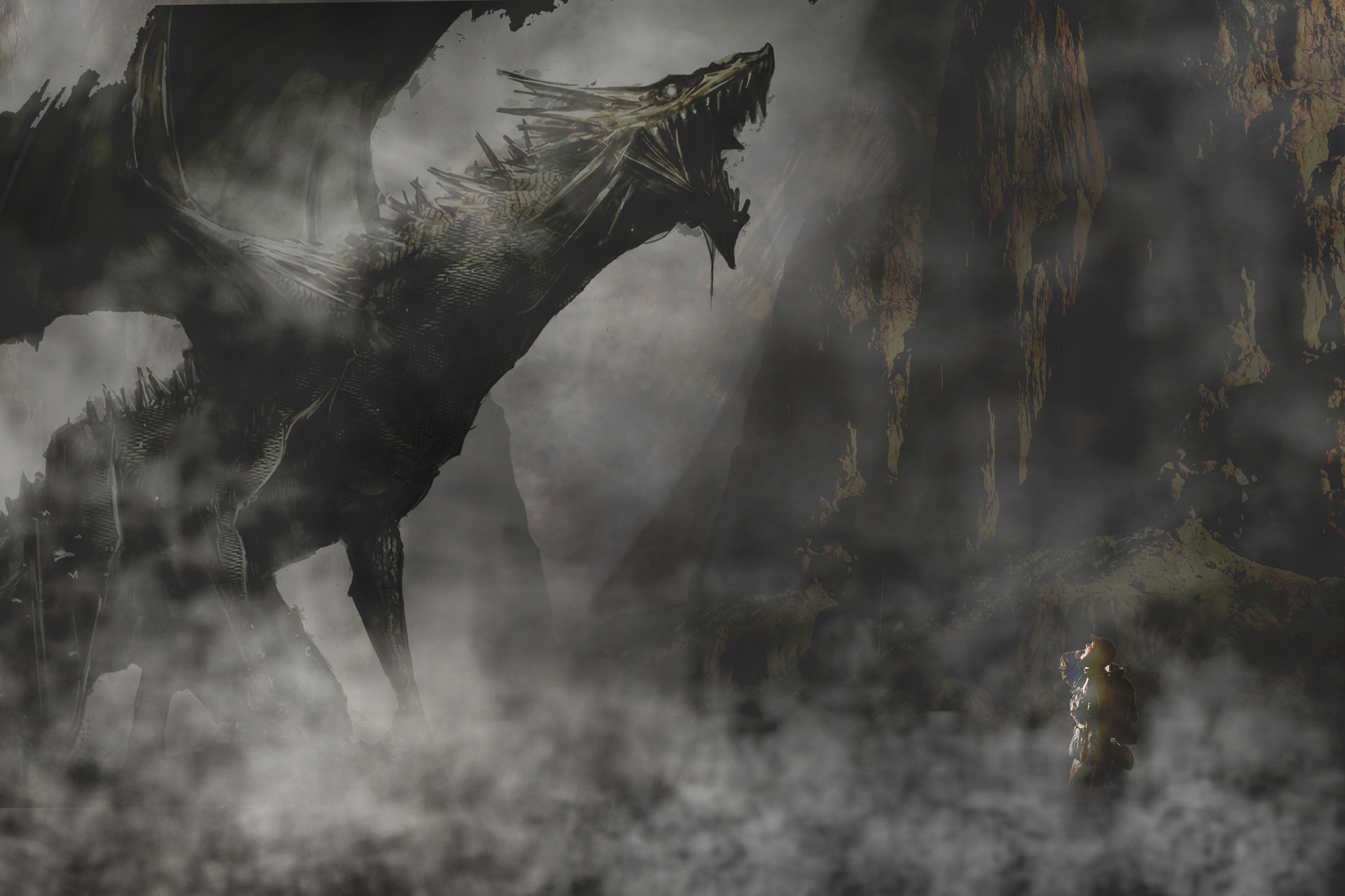 ArtStation - Screaming dragon, kostas kaskanis