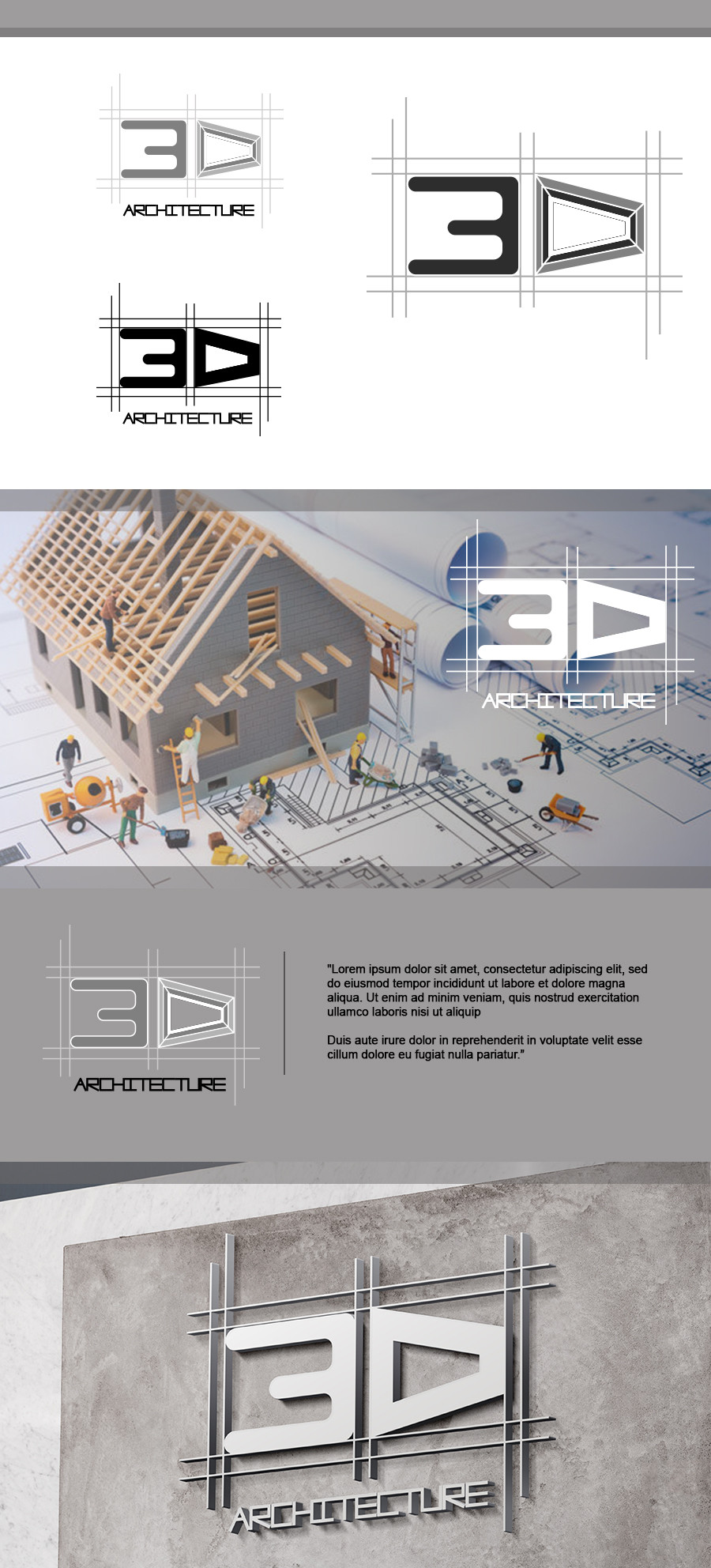 3d Architecture Logos