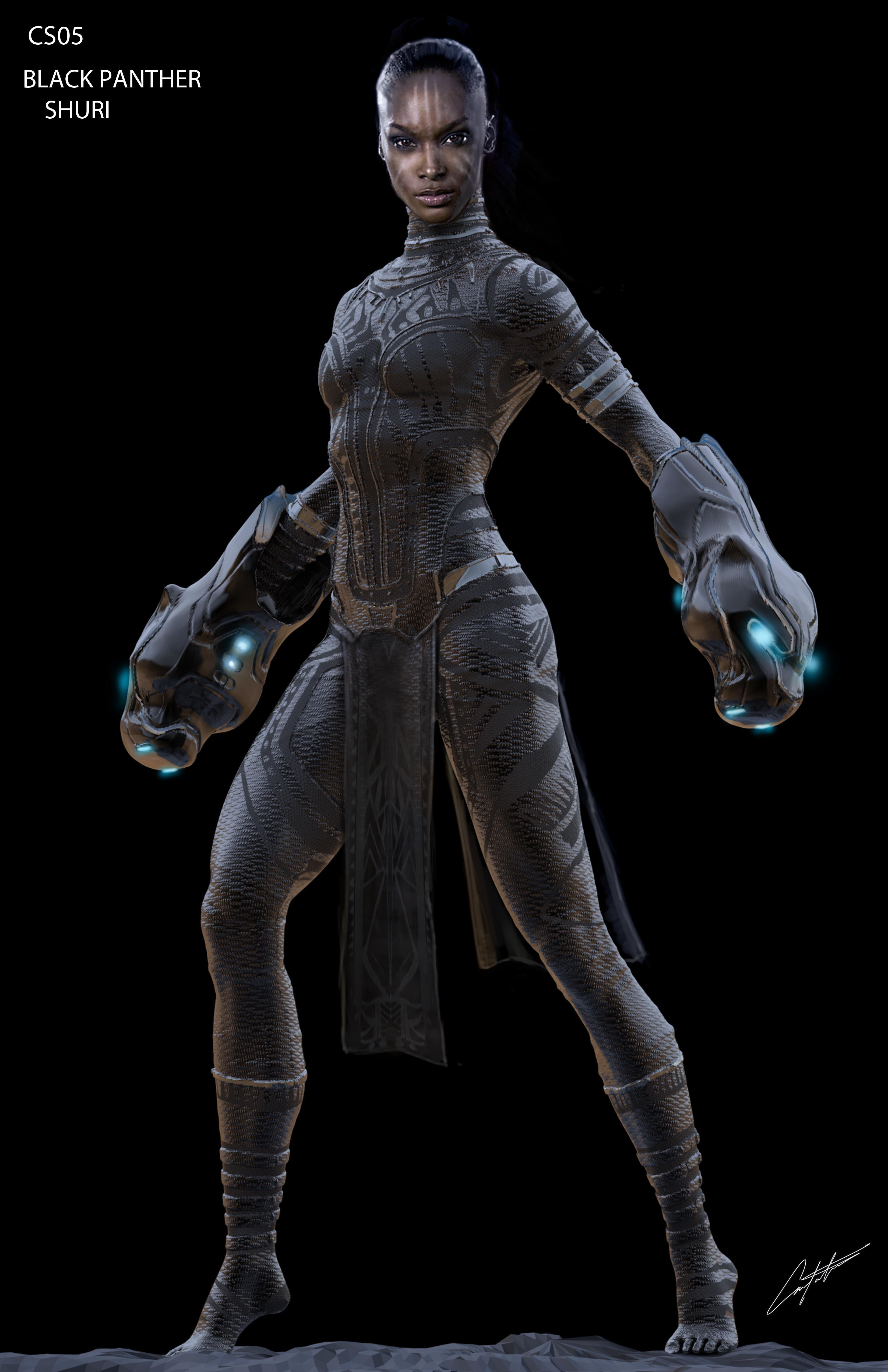 Constantine Sekeris - Black Panther Shuri Costume Concept Designs