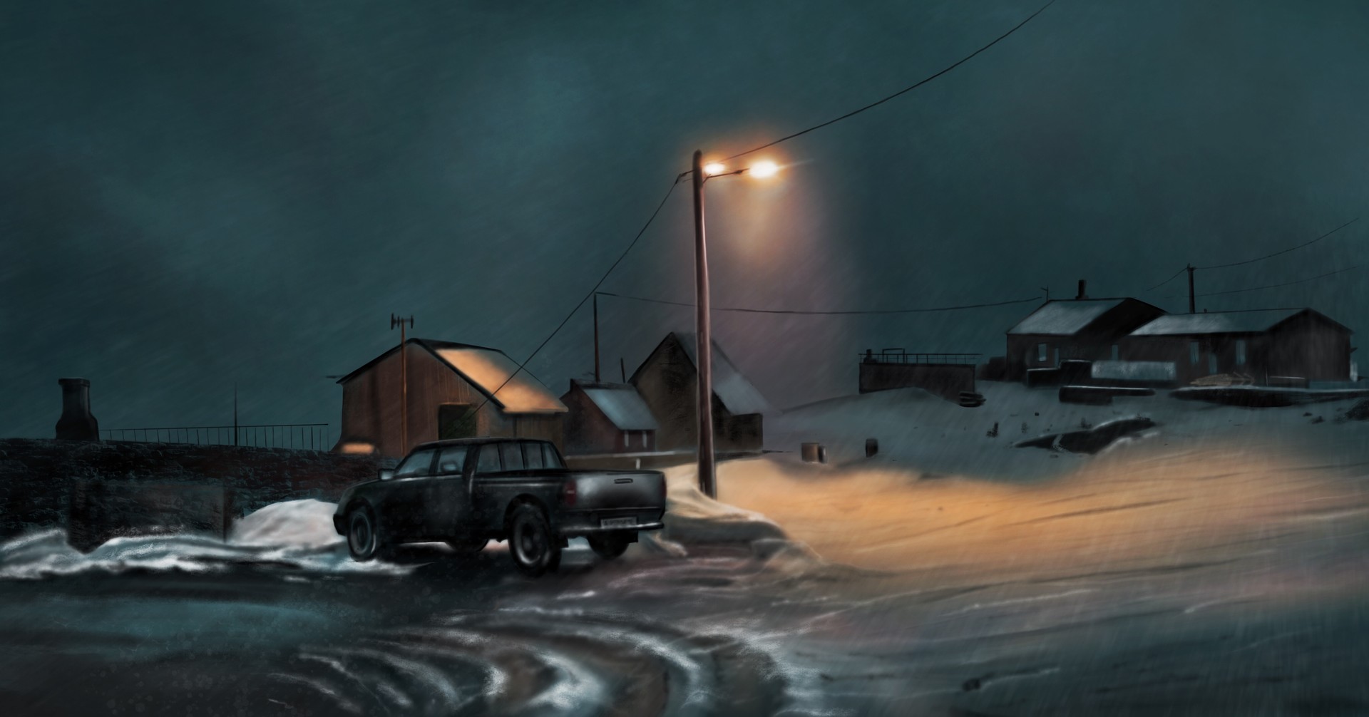 ArtStation - Winter scene