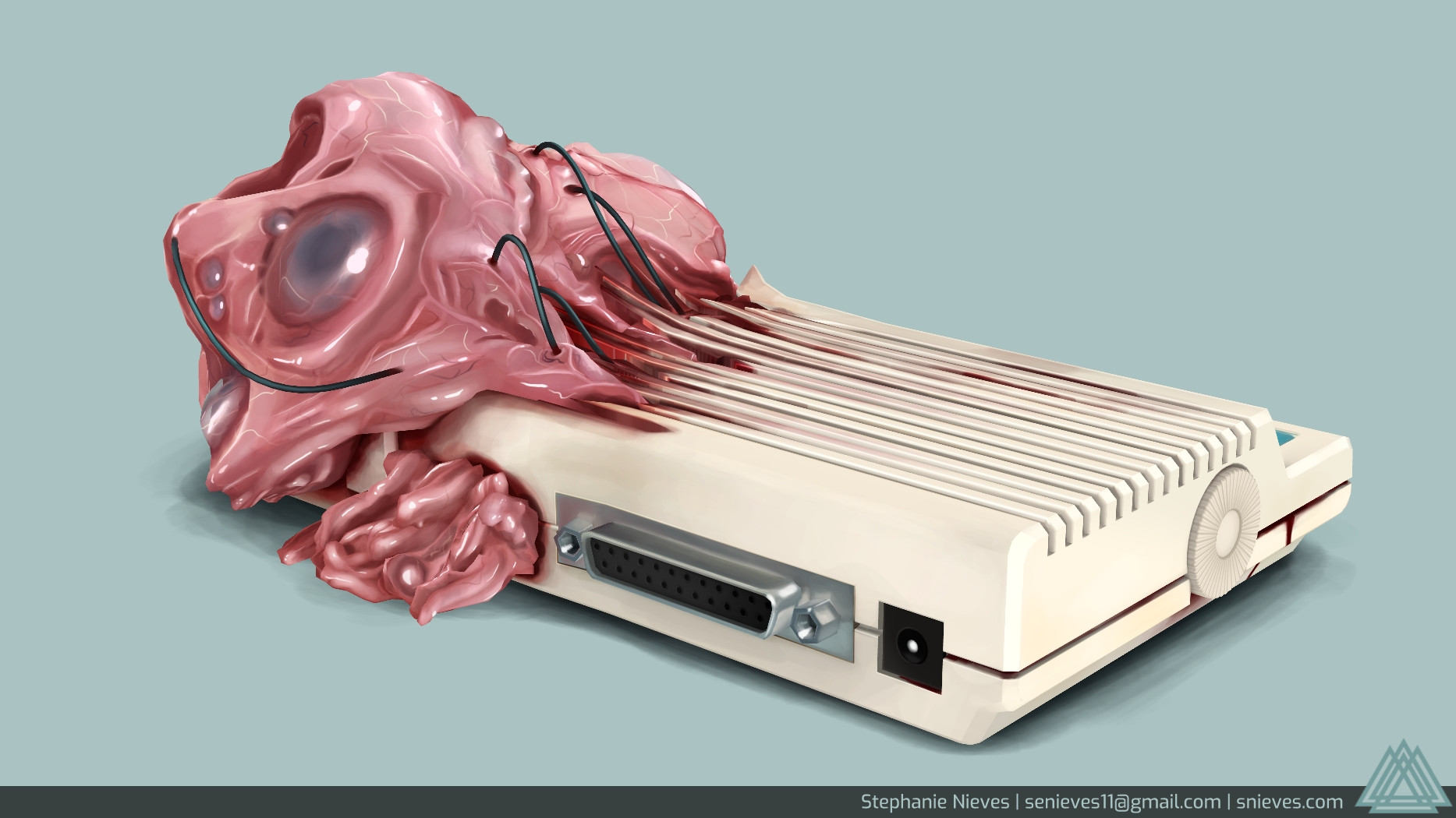 Stephanie Nieves - Biomodem - Handpainted