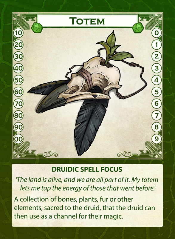 ArtStation - Item Cards: Druid Foci
