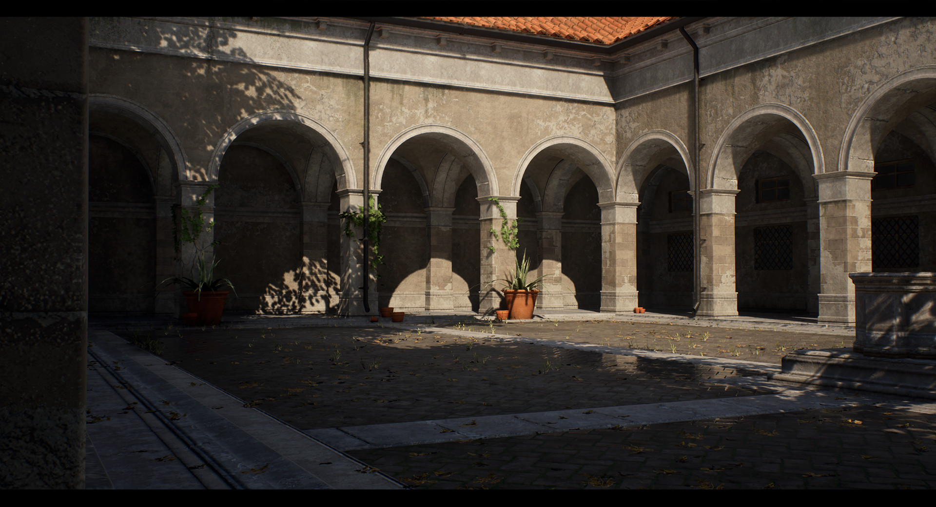 ArtStation - Italian Courtyard - UE4