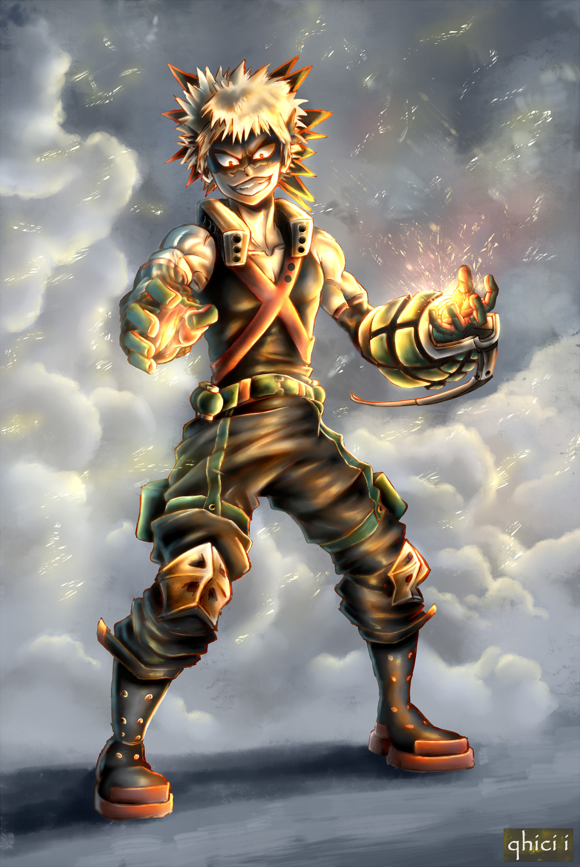 ArtStation - Bakugou_by_qhicii