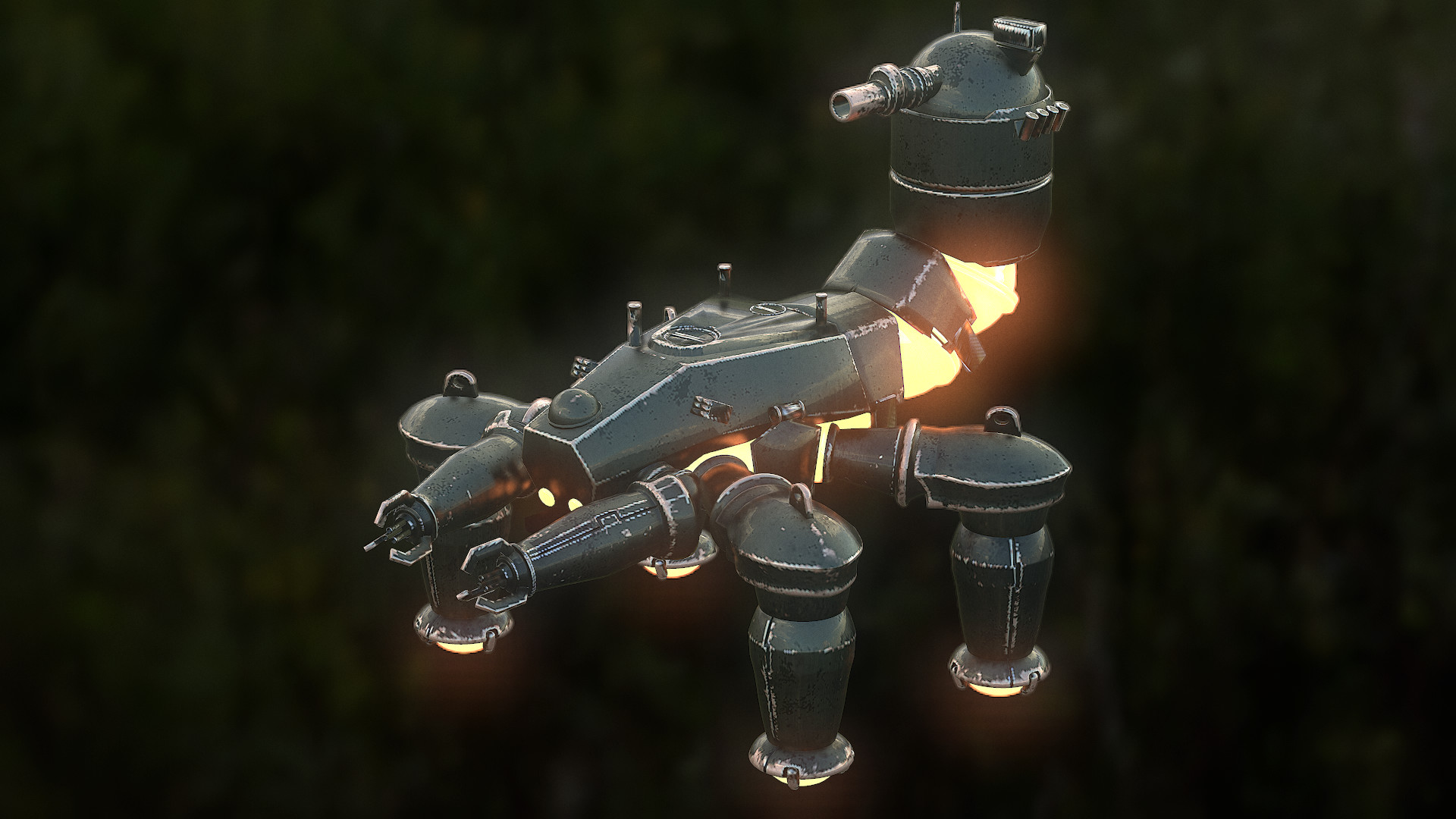 ArtStation - Ghost in the Shell rework lowpoly 3