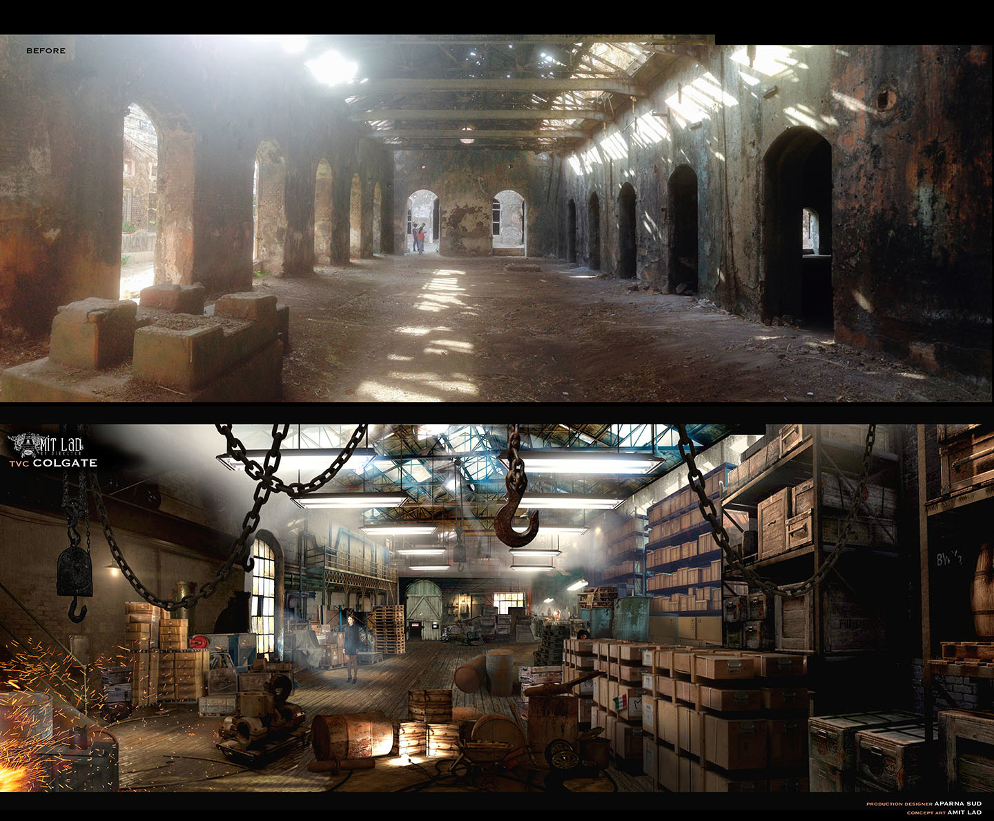 ArtStation - TVC COLGATE - SET CONCEPT DESIGN