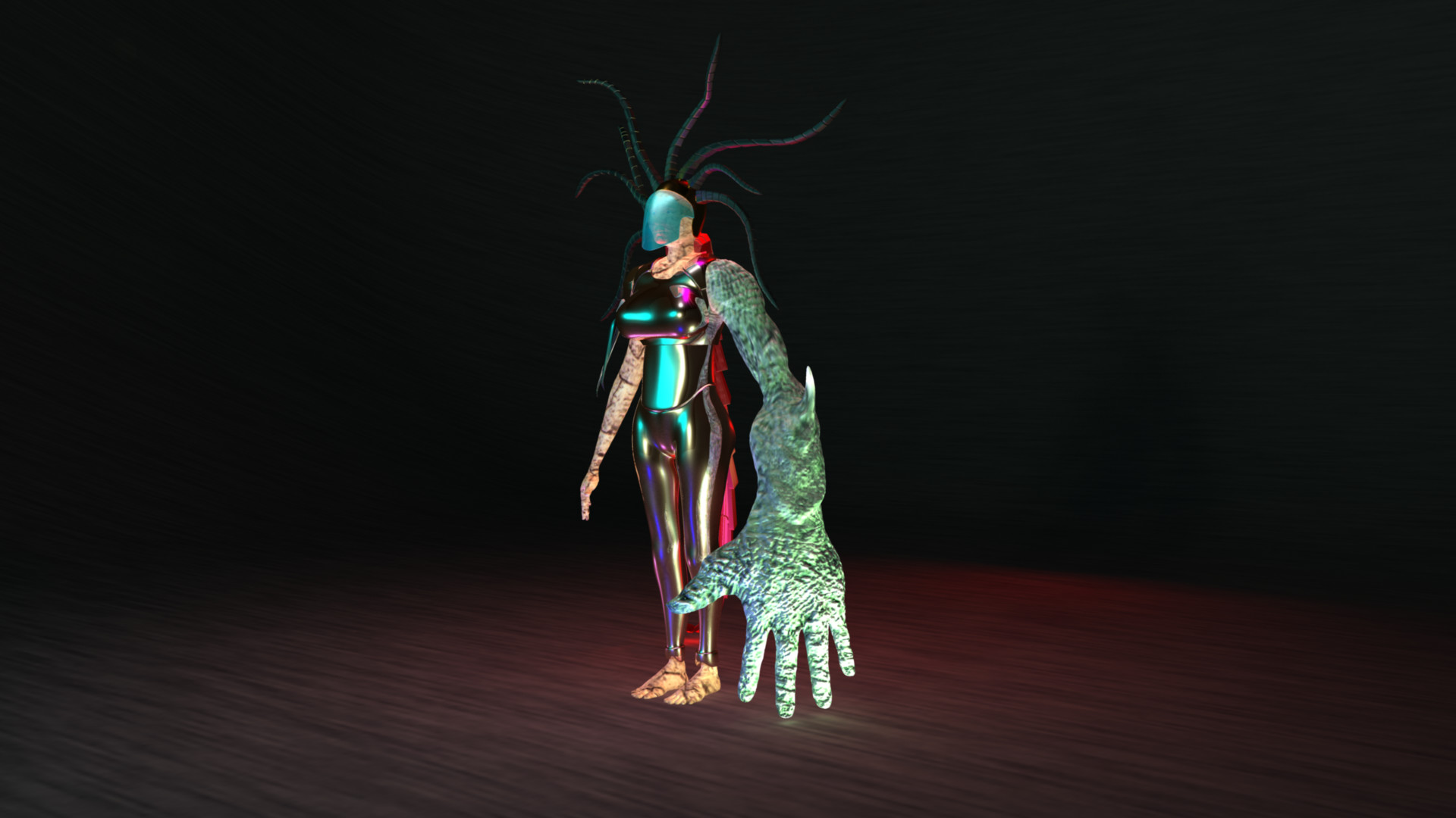 ArtStation - Monster_hand_lady