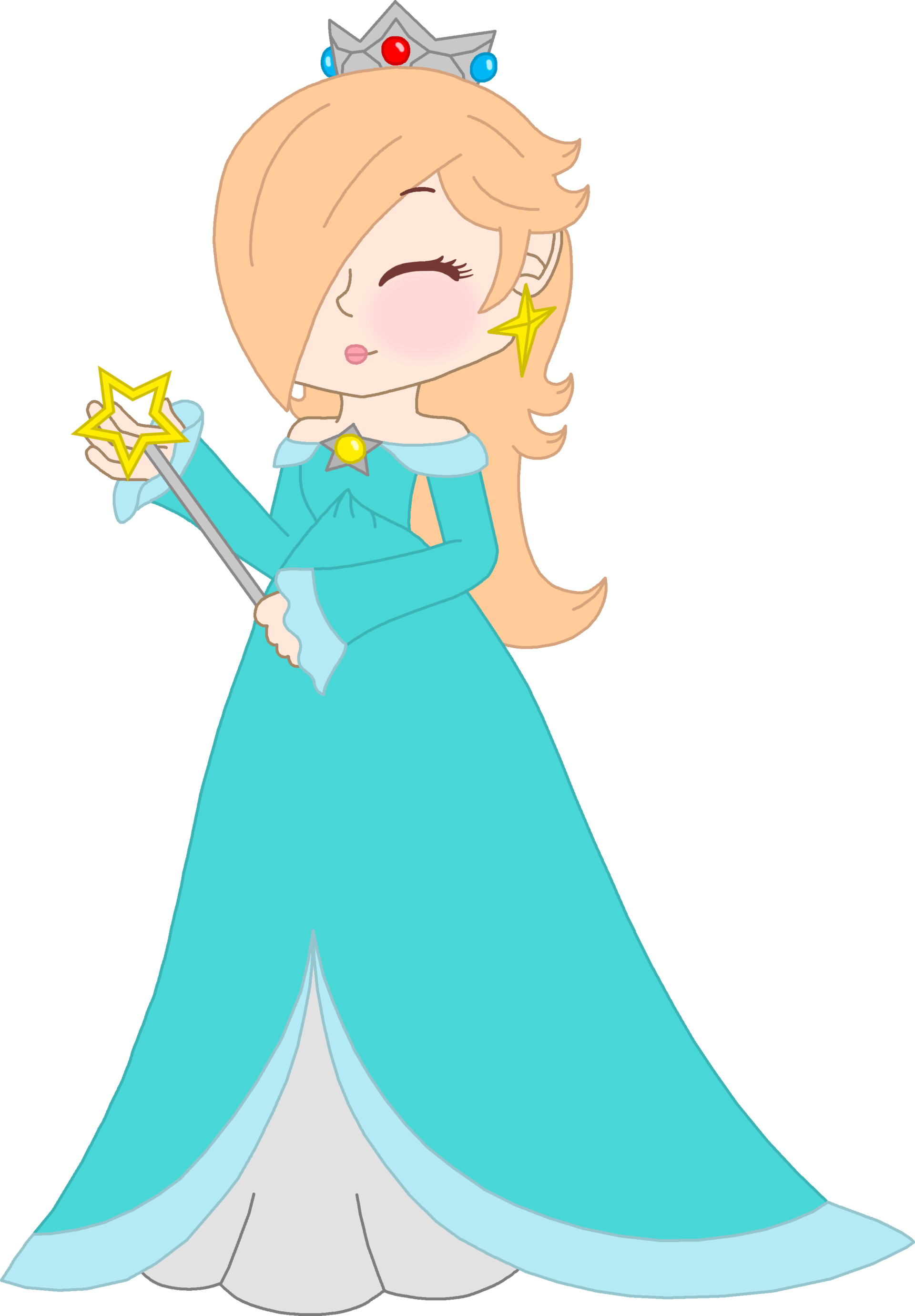 how to draw rosalina from mario