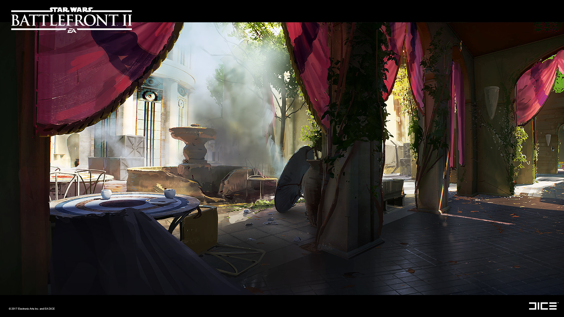 Fernstrom - Star Wars Battlefront II concept art - Theed City