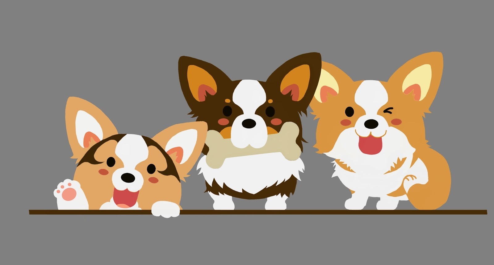 Guang Zou - corgi graphic design